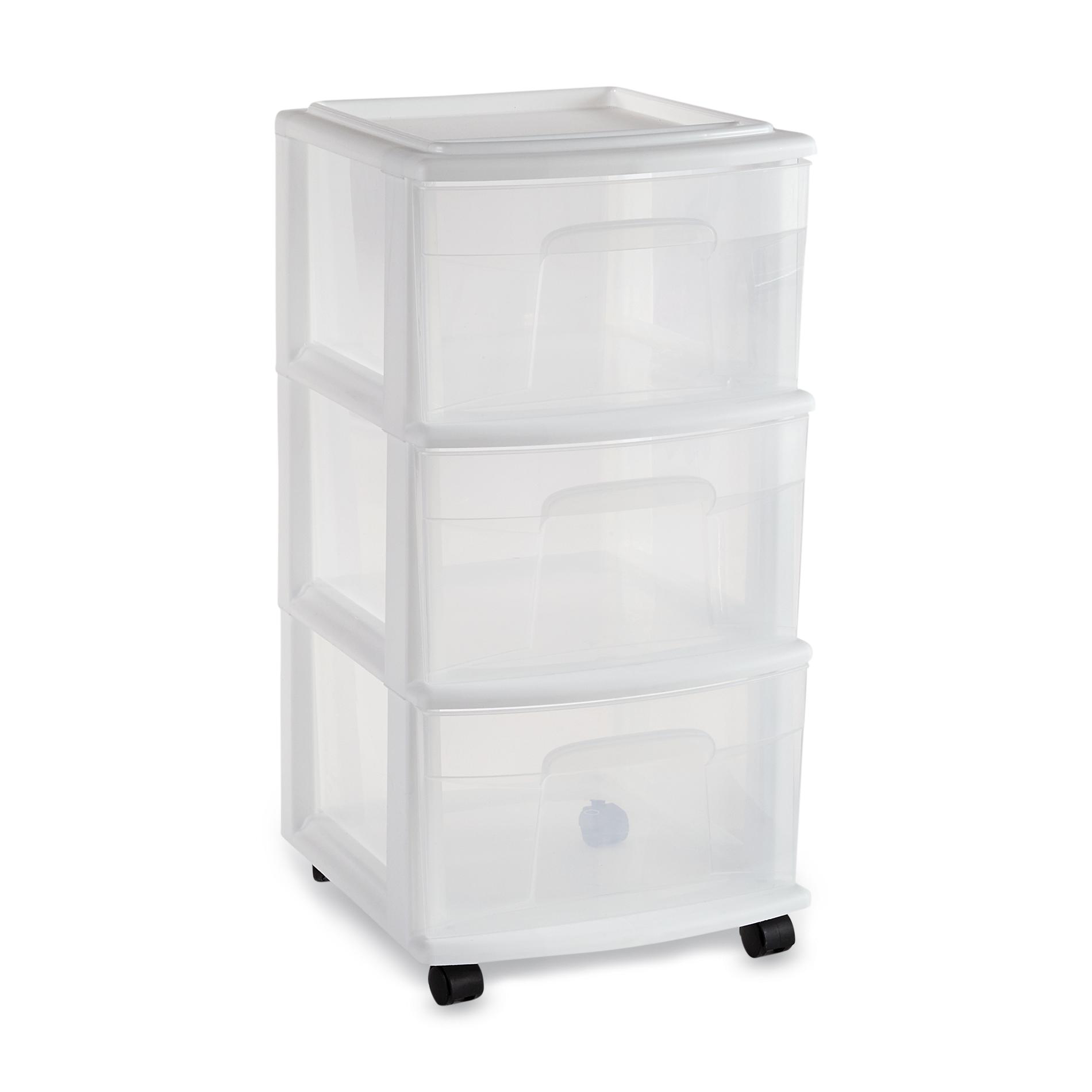 Rolling 3-Shelf Storage Unit