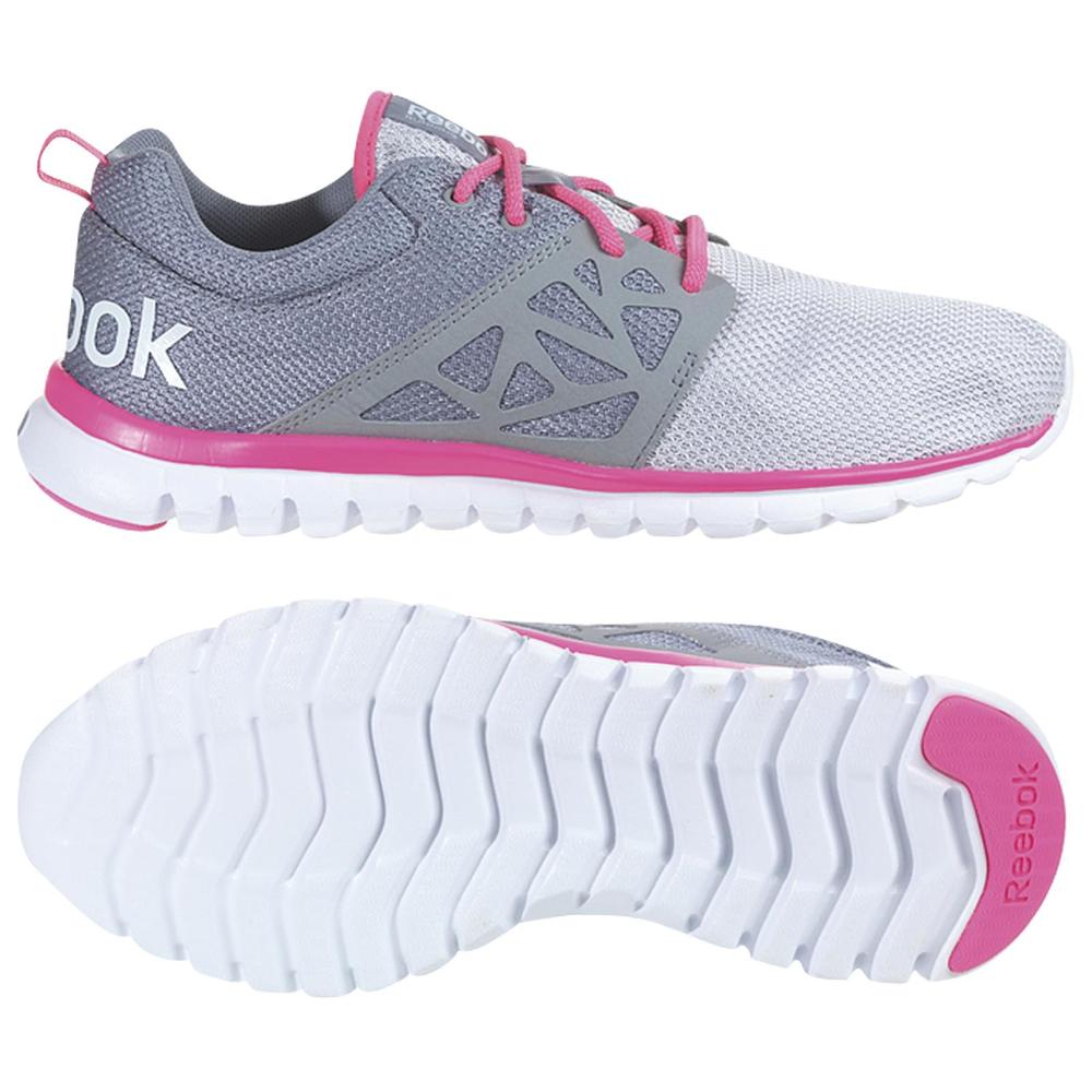 Reebok Women's Sublite Authentic Grey/Pink/White Running Shoe