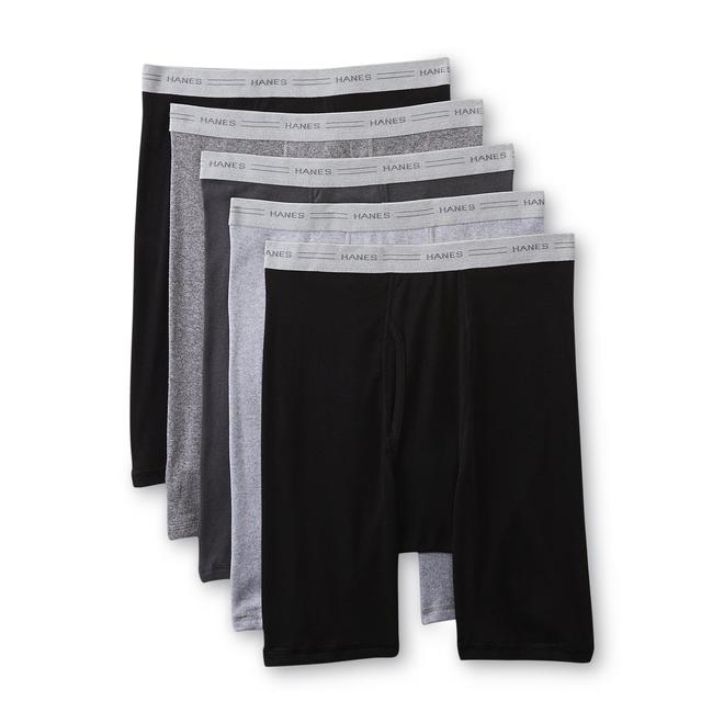 Hanes Men's 5-Pack Long Leg Boxer Briefs - Assorted Colors Hanes Men's 5-Pack Long Leg Boxer Briefs - Assorted Colors