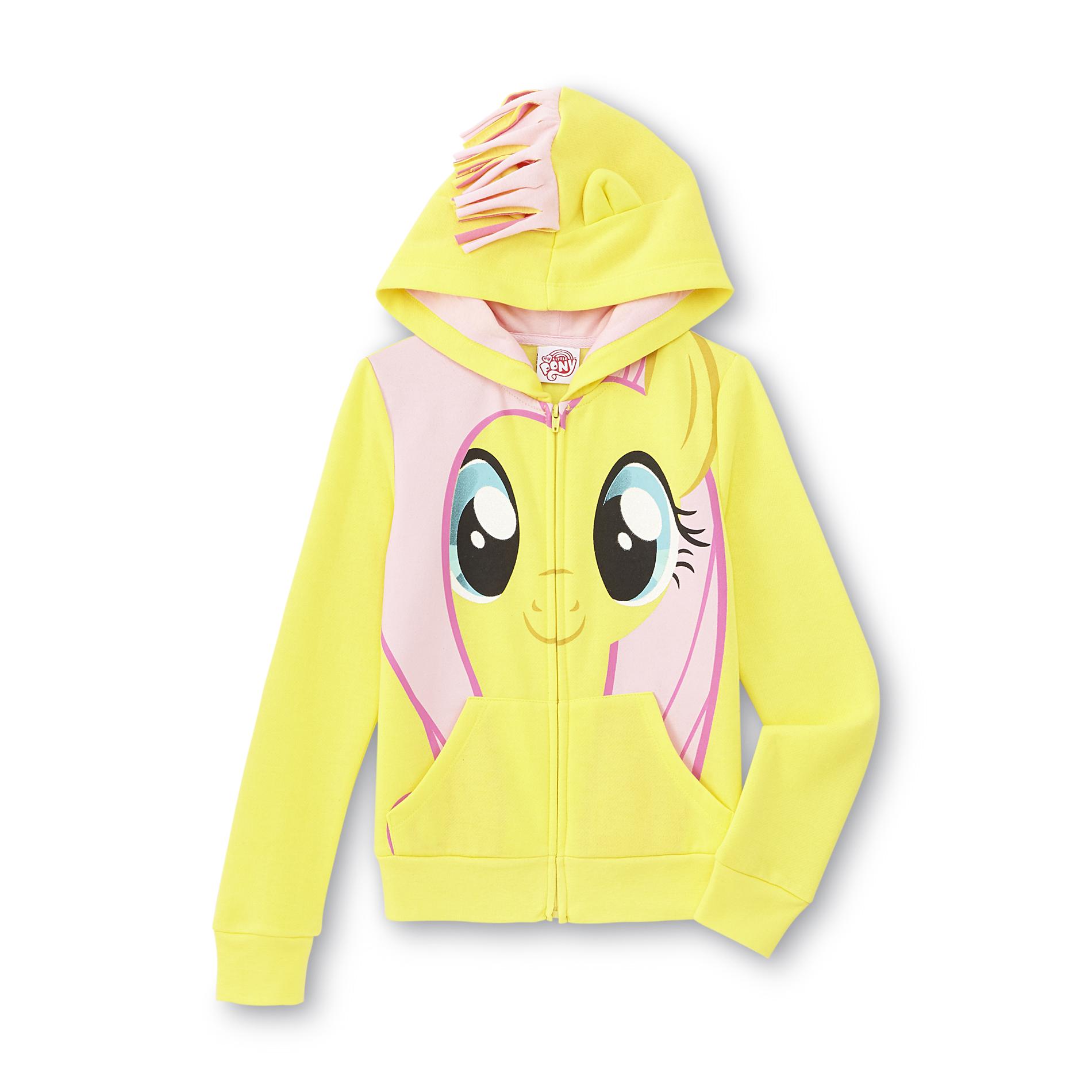 My Little Pony Girl's Hoodie Jacket - Fluttershy - Clothing, Shoes ...
