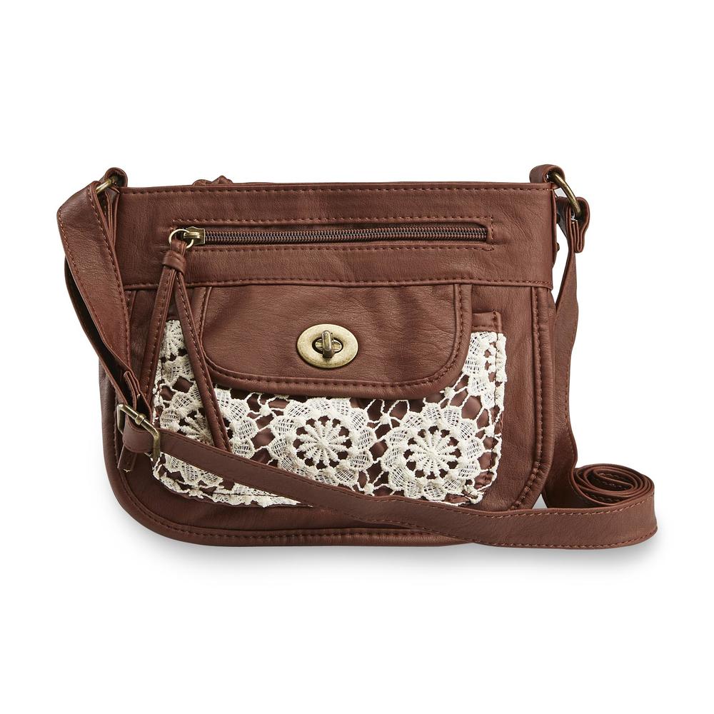 Joe Boxer Women's Mixed Media Crossbody