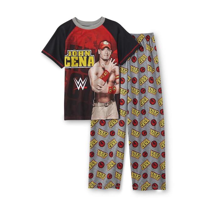 WWE Boy's John Cena Pajama Shirt & Flannel Pants - Clothing, Shoes ...