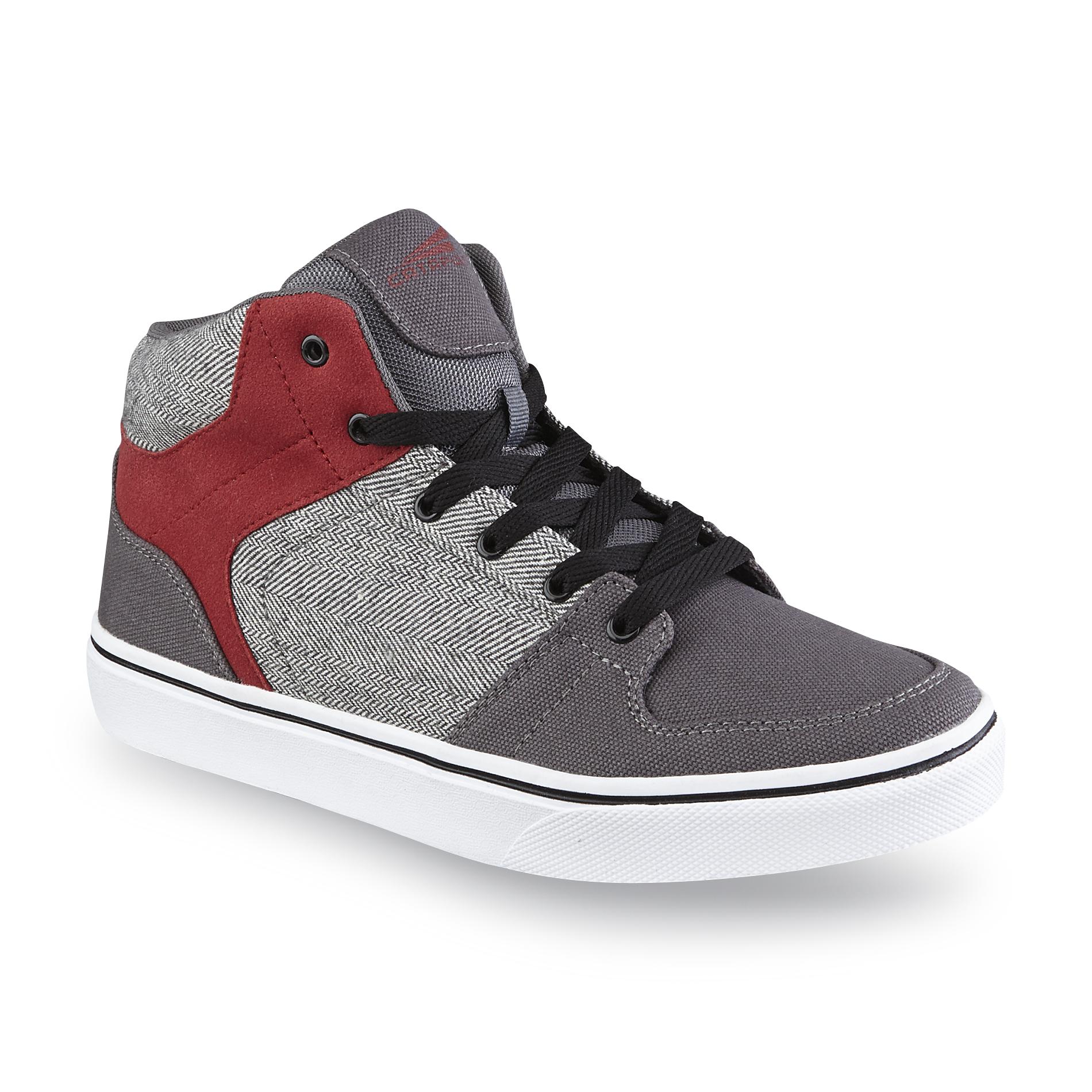 UPC 012926457073 - CATAPULT Men's Rookie Gray/Red/Houndstooth High Top ...