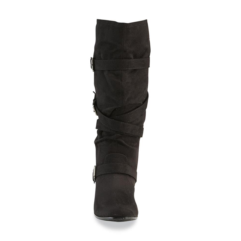 Bongo Women's Ellie Black Tall Slouch Boot