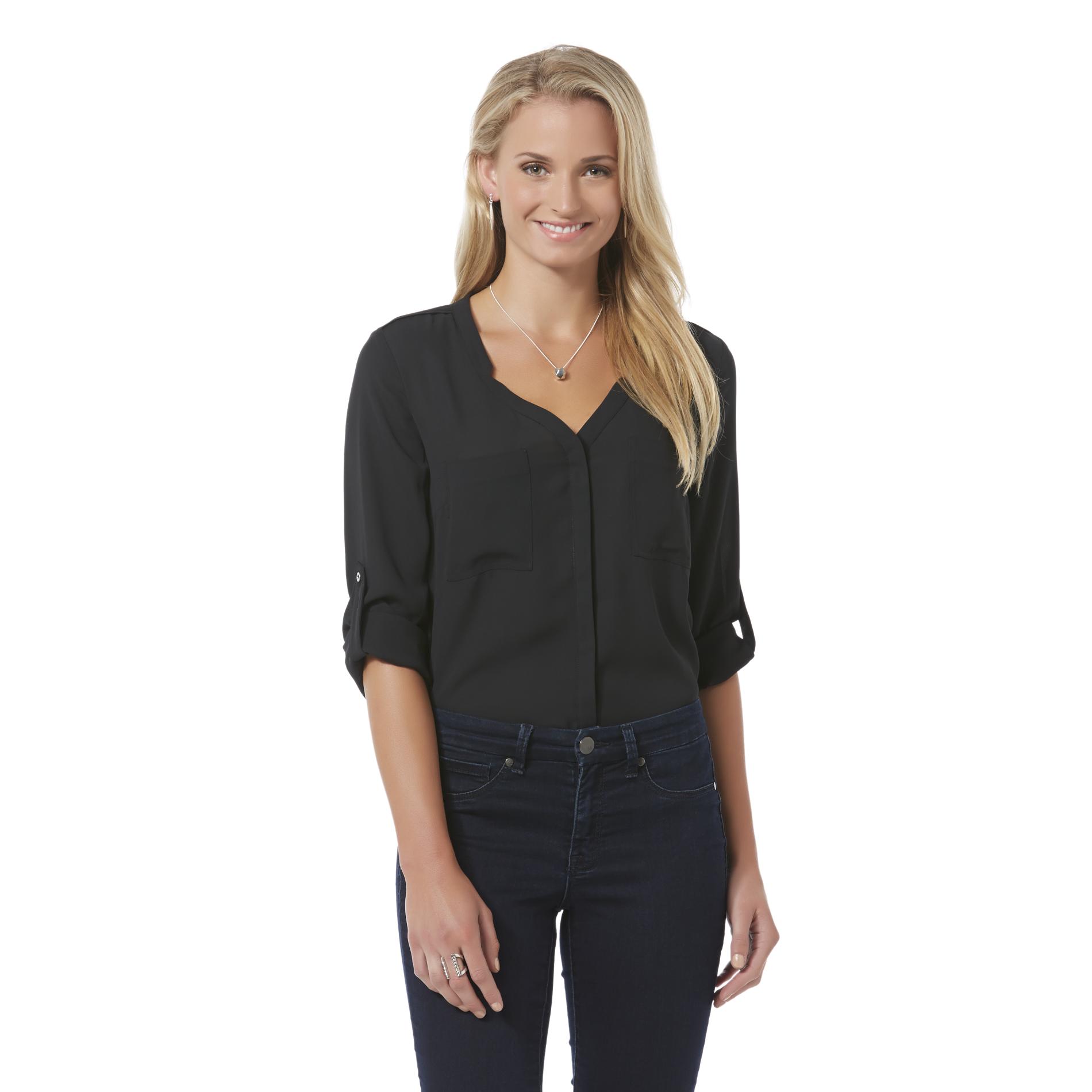 Metaphor Women's Chiffon Utility Shirt