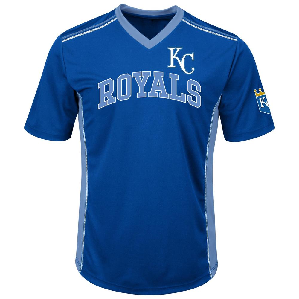 MLB Men's Graphic V-Neck Shirt - Kansas City Royals
