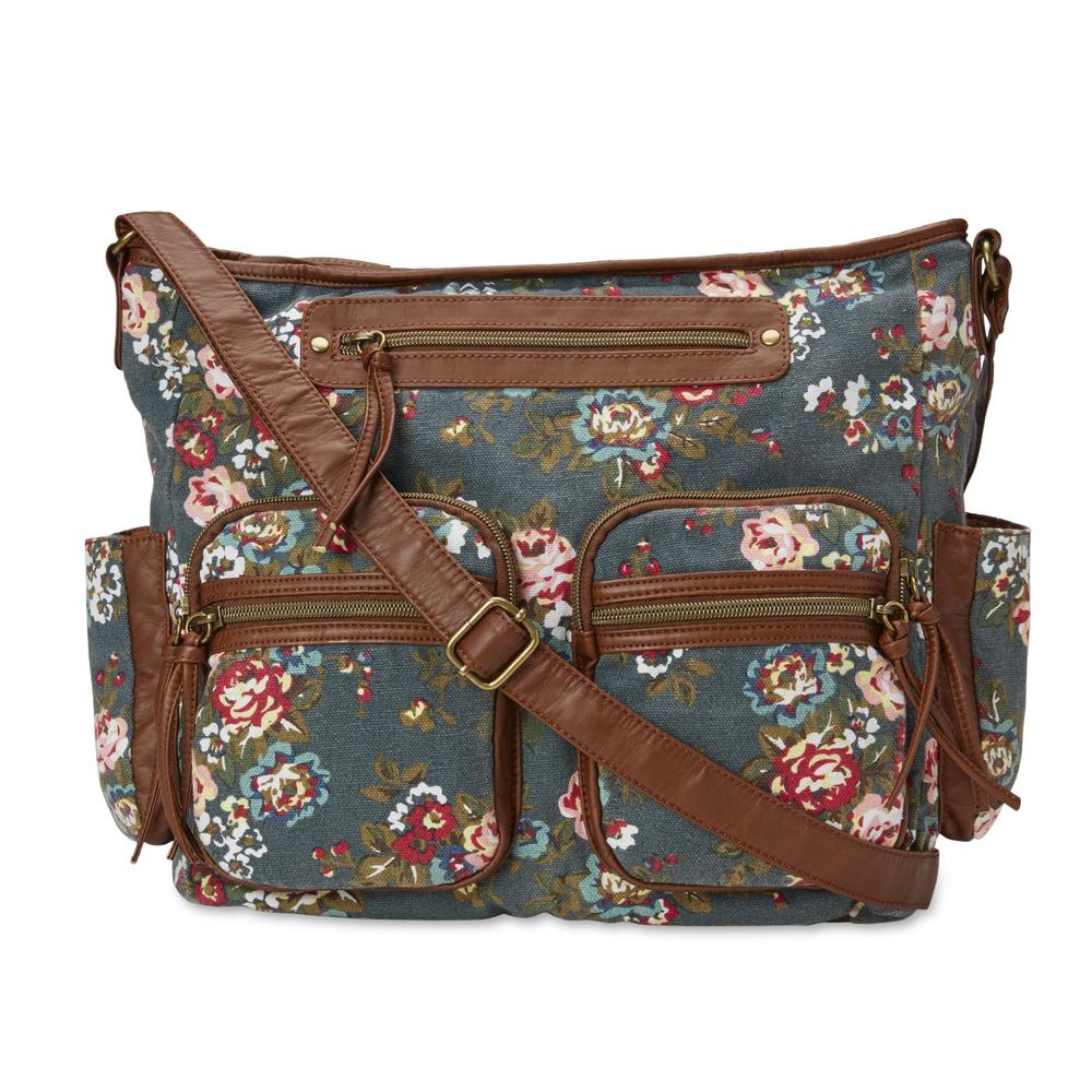 Joe Boxer Women's Large Hobo Bag - Floral