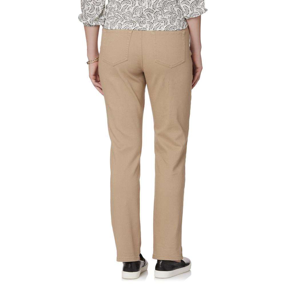 Basic Editions Women's Classic Fit Colored Jeans