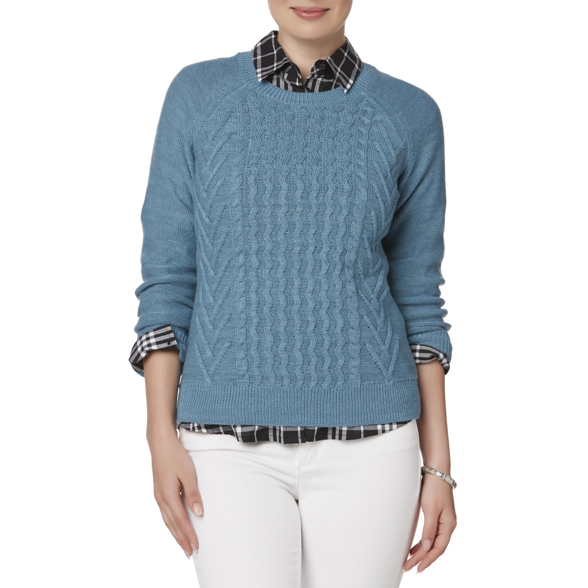 Laura Scott Women's Cable Knit Sweater