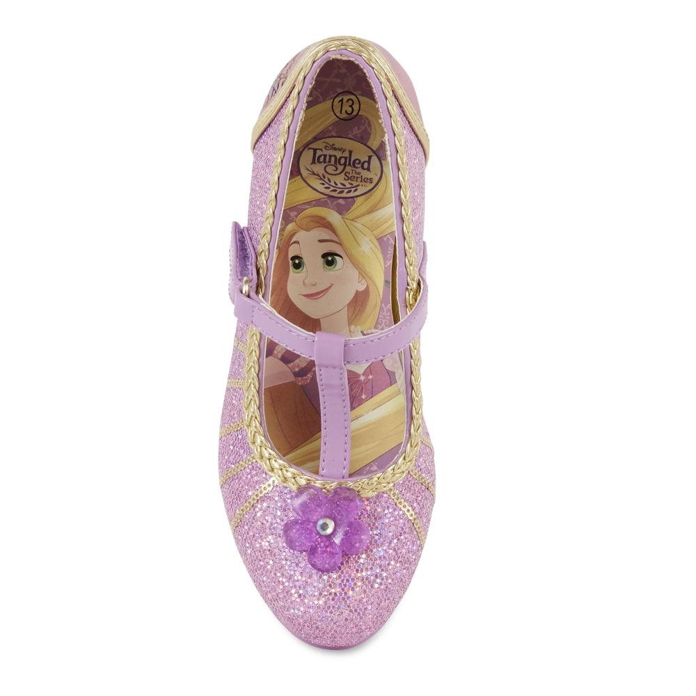 Disney Girls' Tangled Mary Jane Purple Wedge Shoe