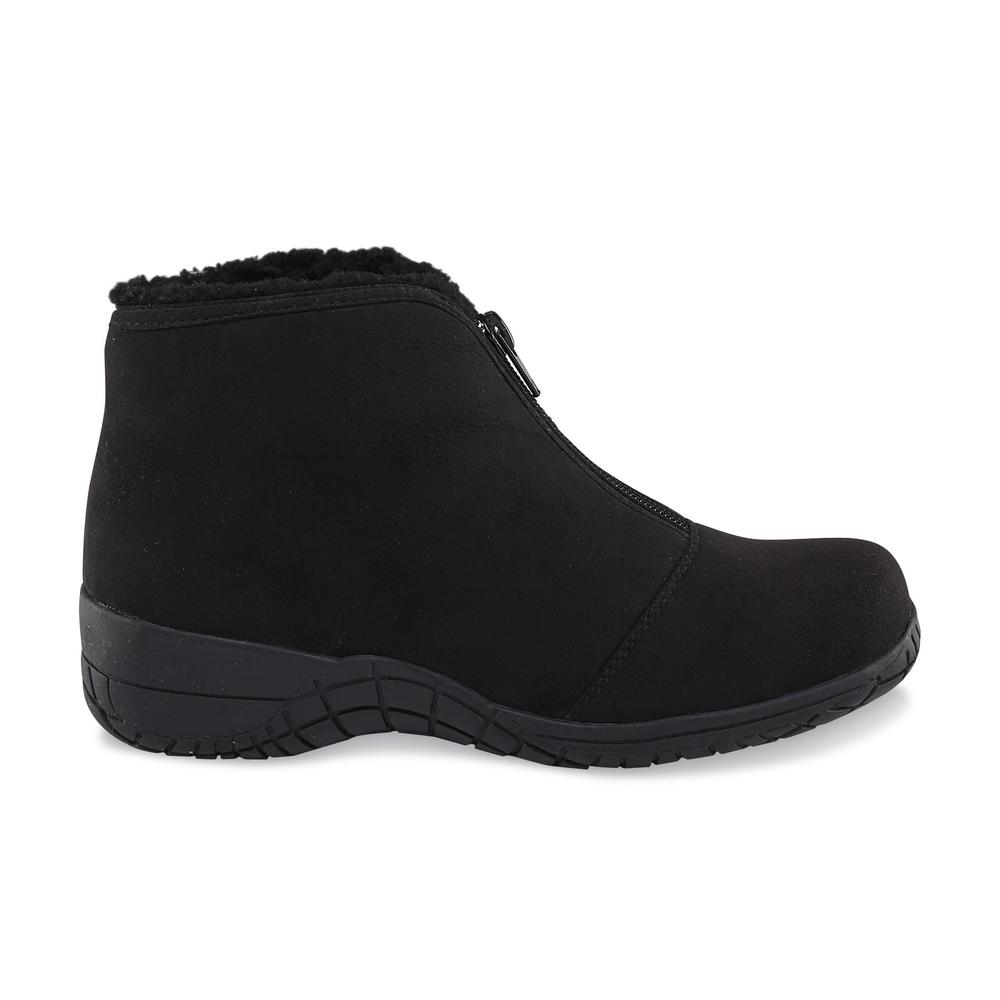 Basic Editions Women's Wilder Black Winter Bootie - Wide Width
