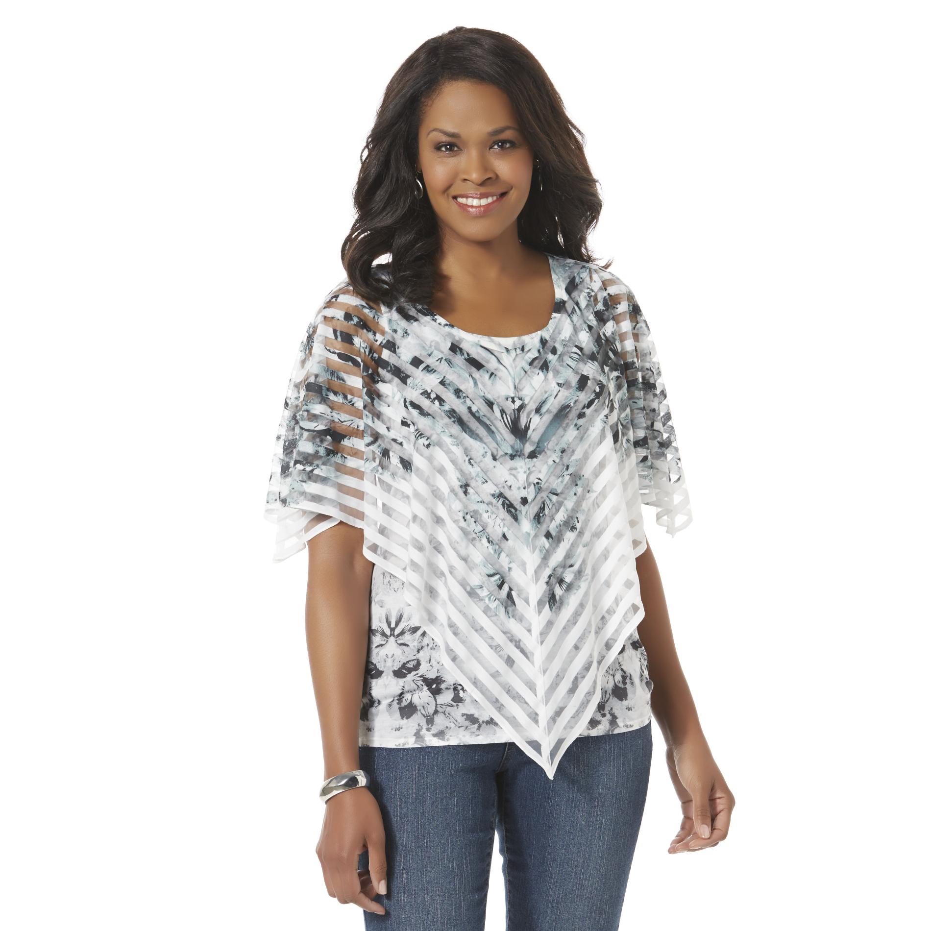 UPC 664480495888 - Women's Tank Top & Poncho - Floral | upcitemdb.com