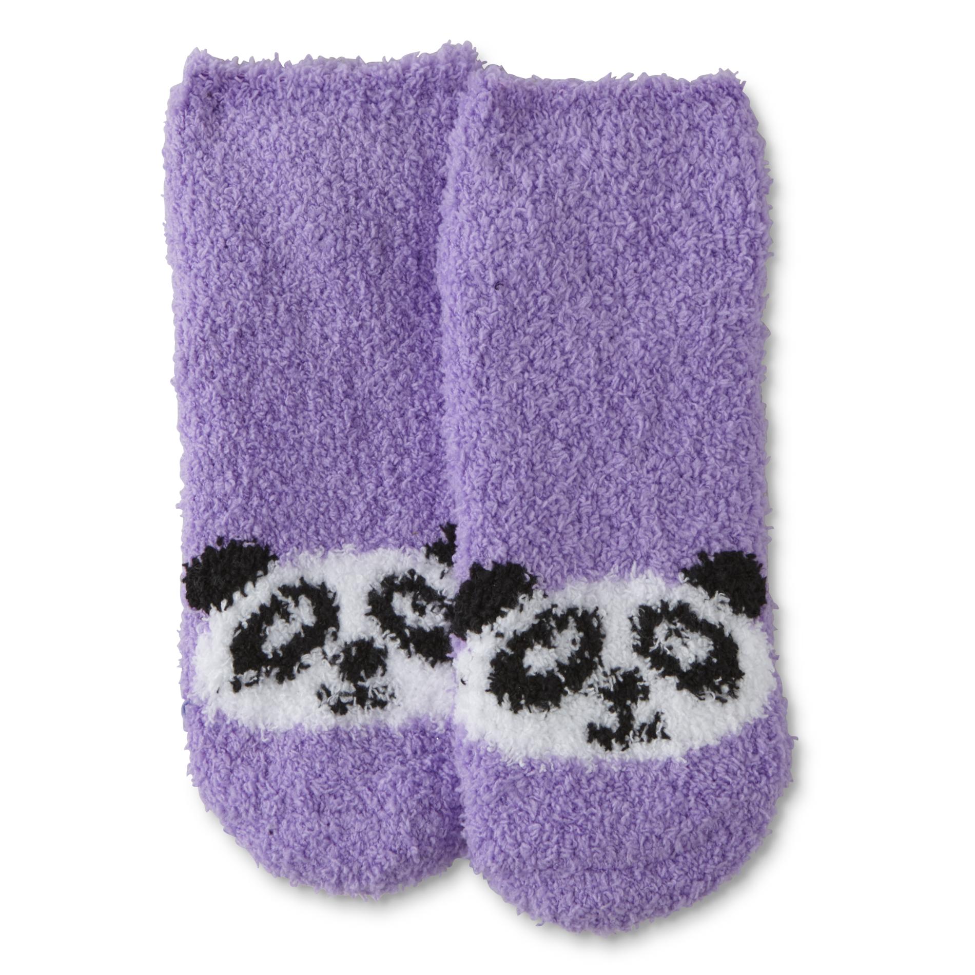 Women's Fuzzy Ankle Socks - Panda | Shop Your Way: Online Shopping ...