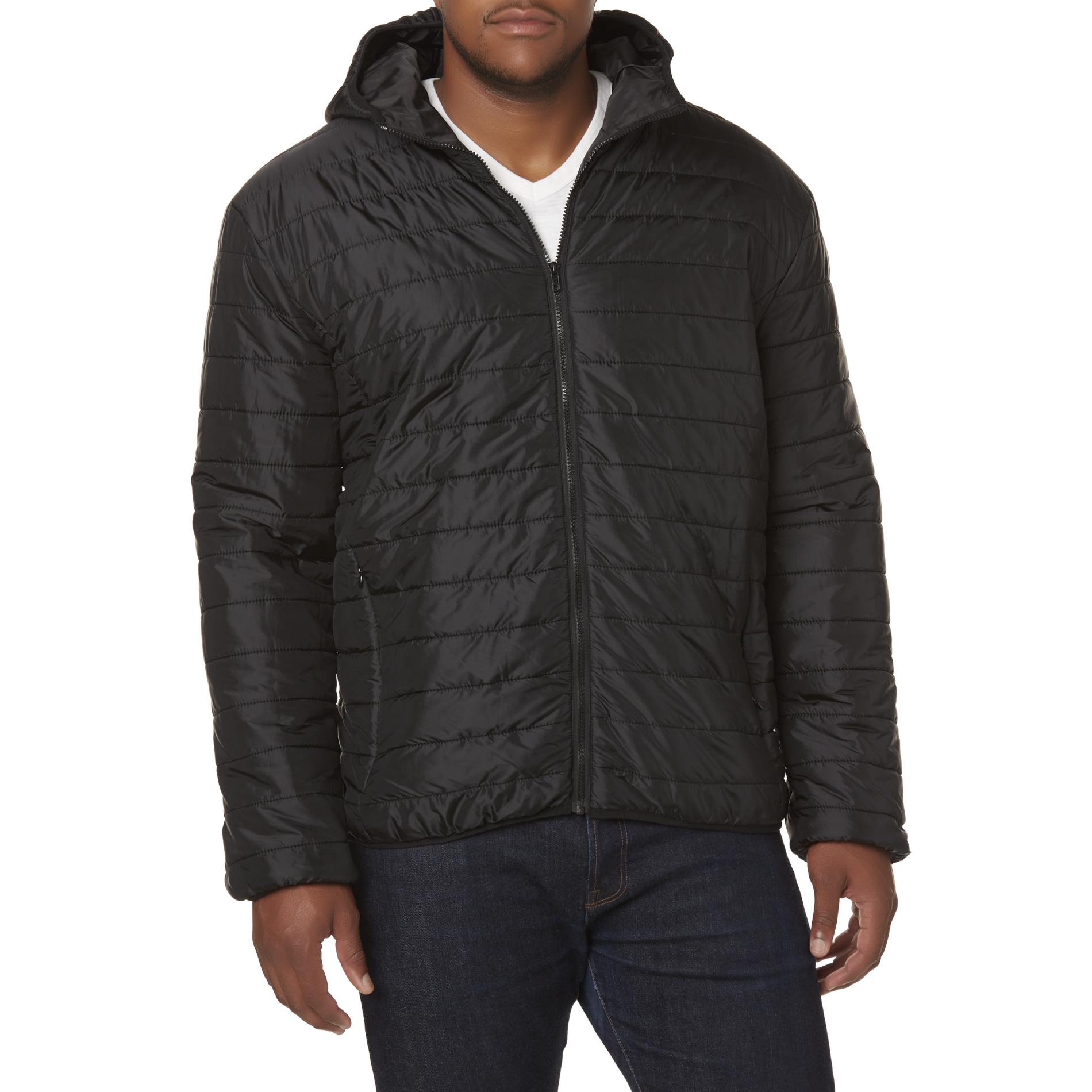 Basic Editions Men s Big Tall Quilted Puffer Jacket Shop Your Way