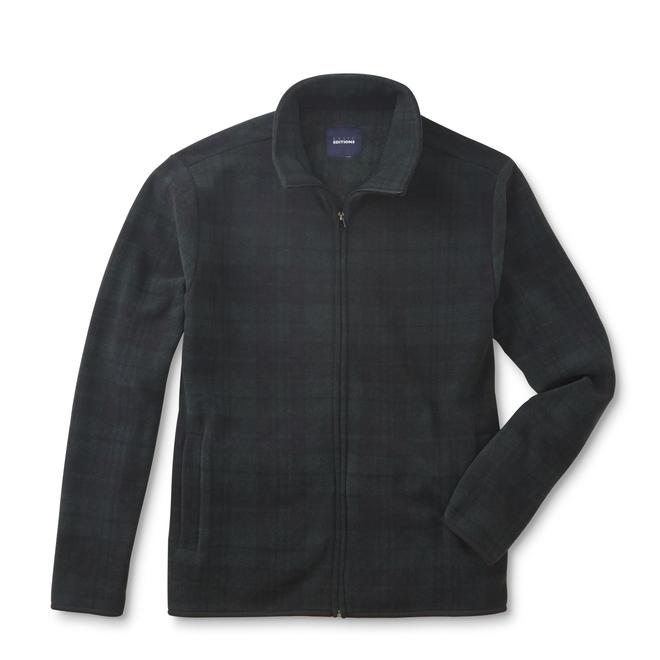 Basic Editions Men's Fleece Jacket - Plaid