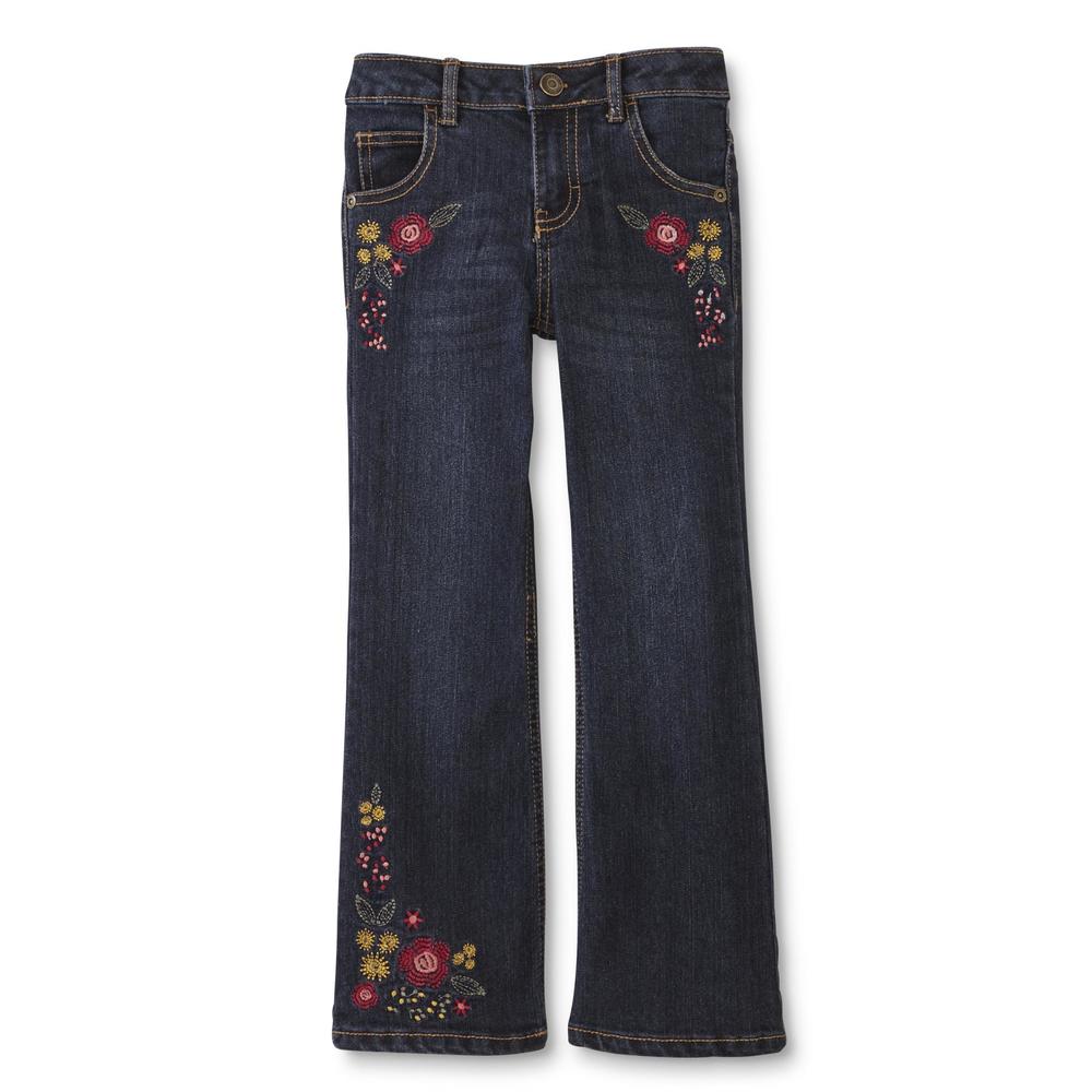 Toughskins Girls' Embroidered Jeans