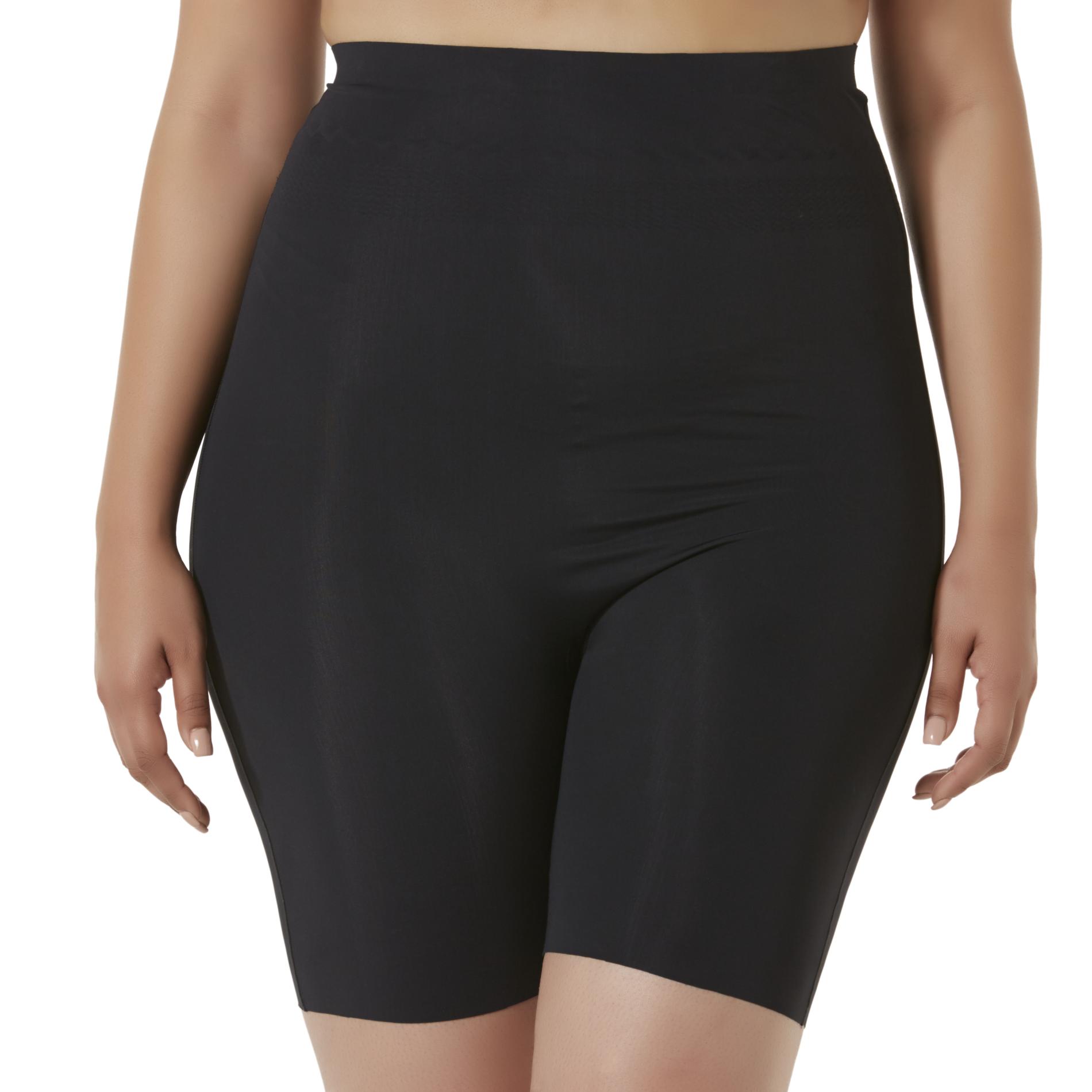 Simply Emma Women's Plus High Waist Shapewear Shorts
