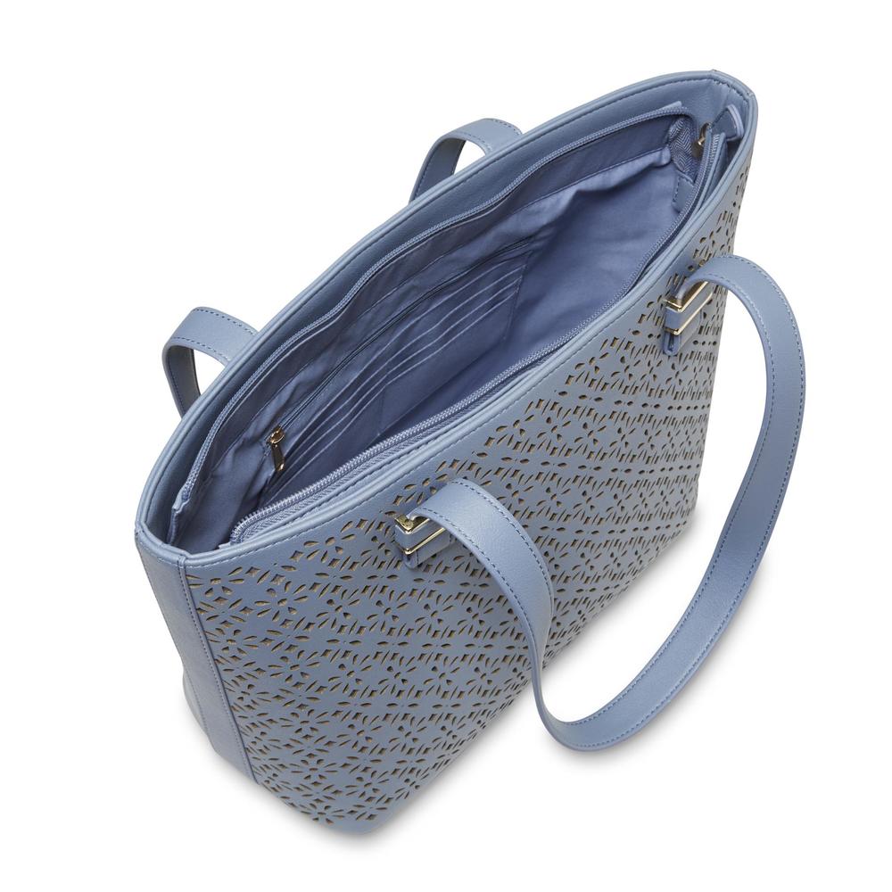 Basic Editions Women's Perforated Tote Bag