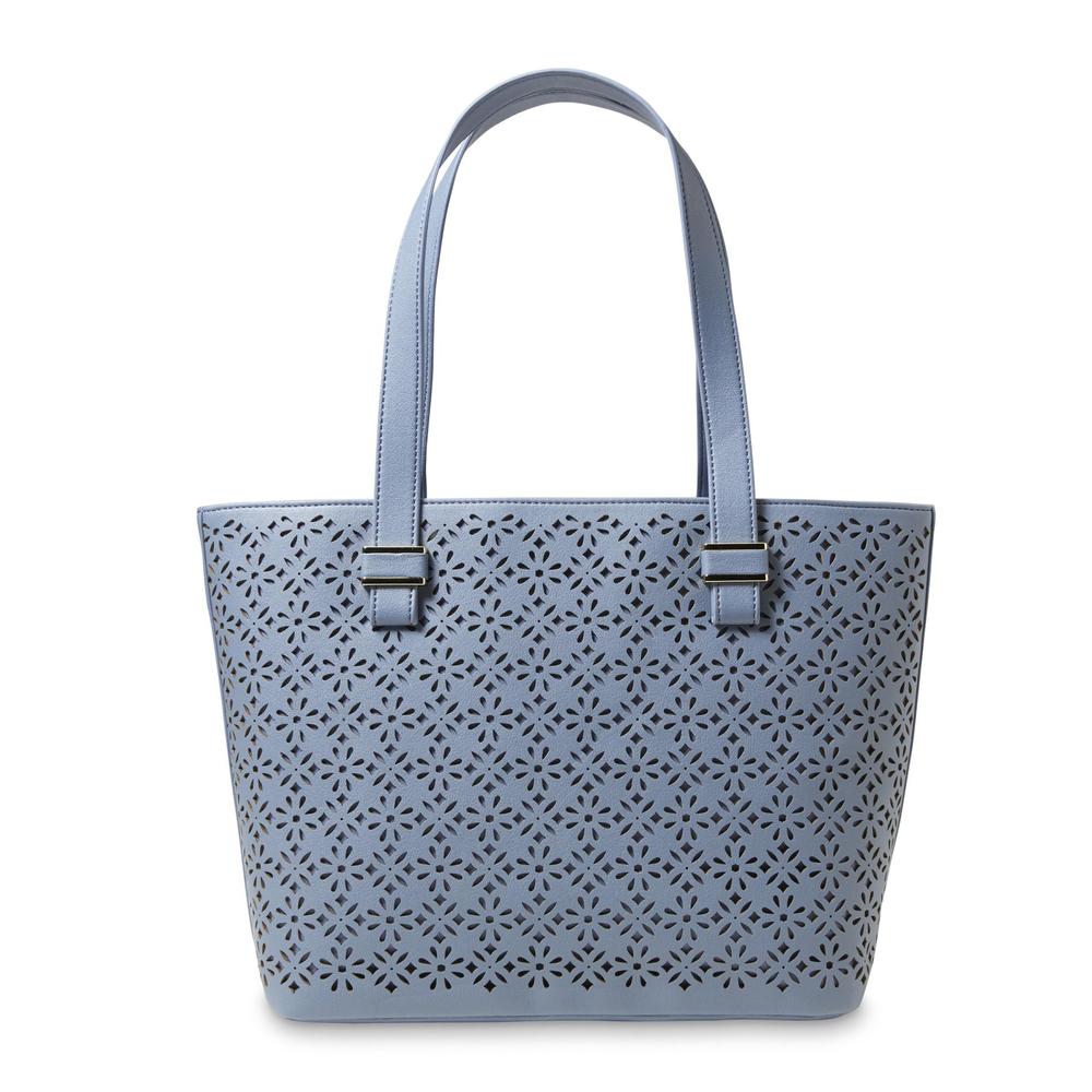 Basic Editions Women's Perforated Tote Bag