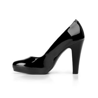 Flexi Women's Granada Patent Leather Platform Pump - Black