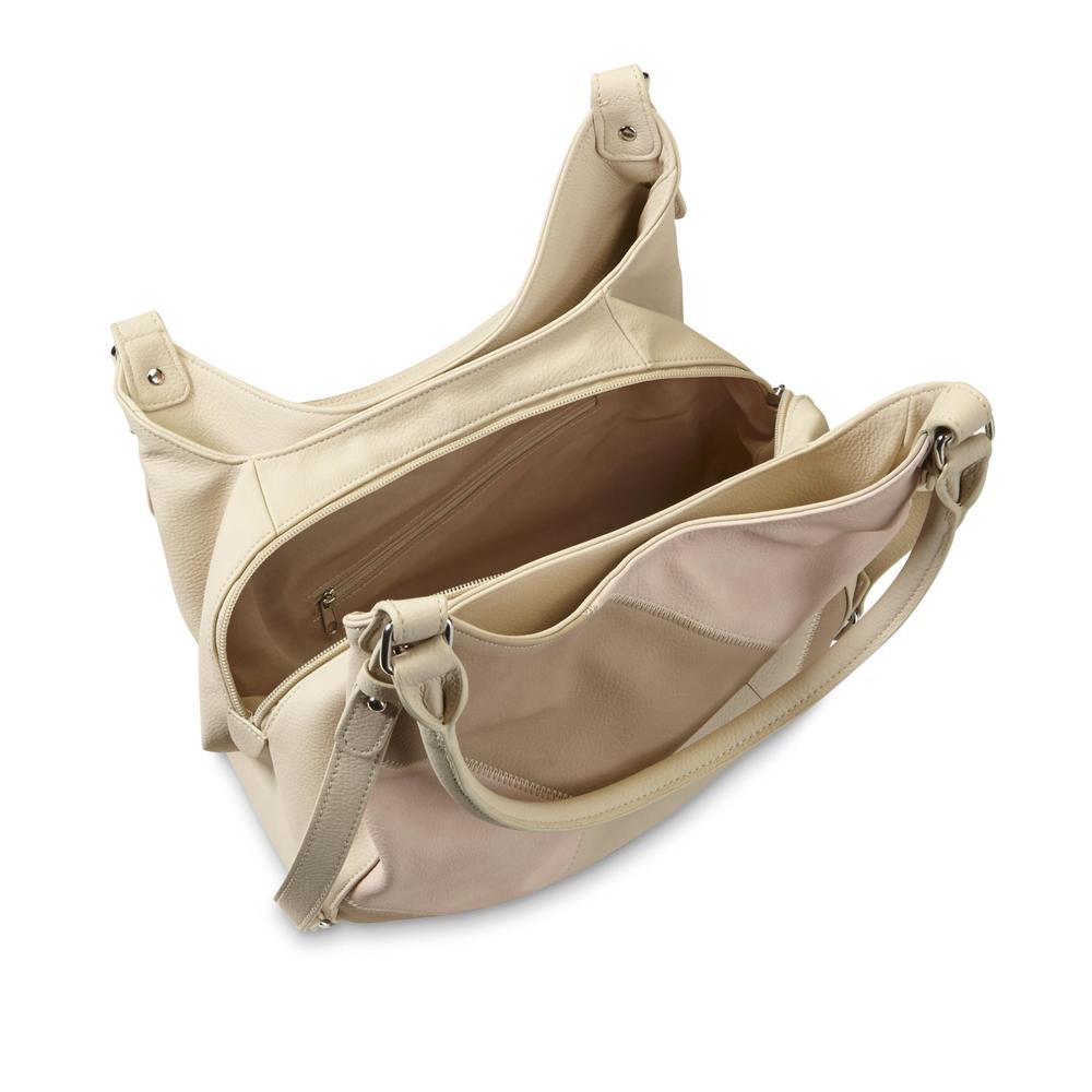 Laura Scott Women's Hobo Handbag - Colorblock