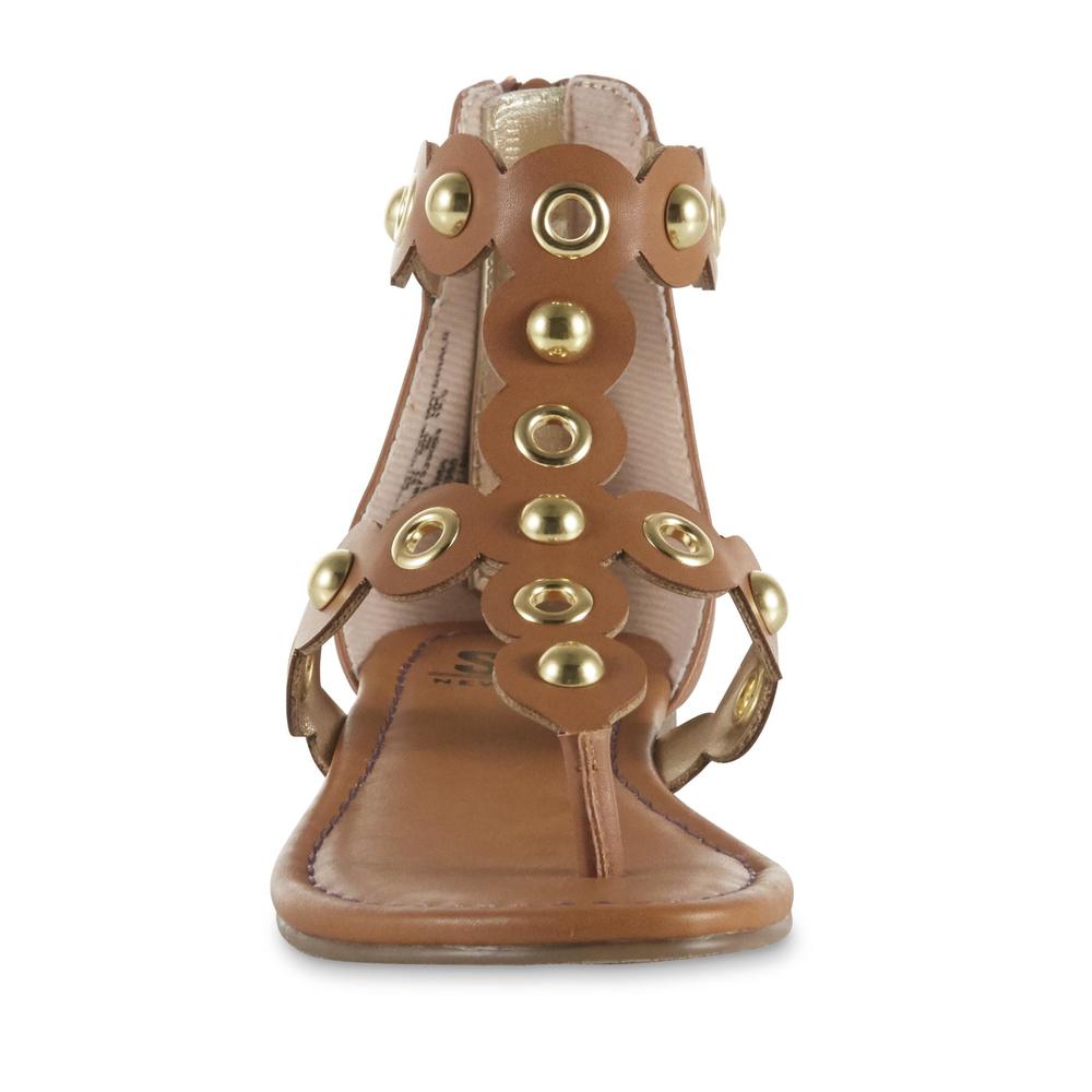 SM New York Girls' Paloma Gladiator Sandal - Brown