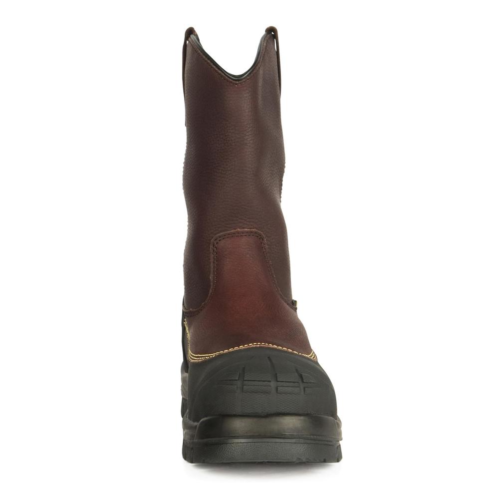 Oliver Men's 10" Pull-On Steel Toe Rigger Boot - Brown/Black