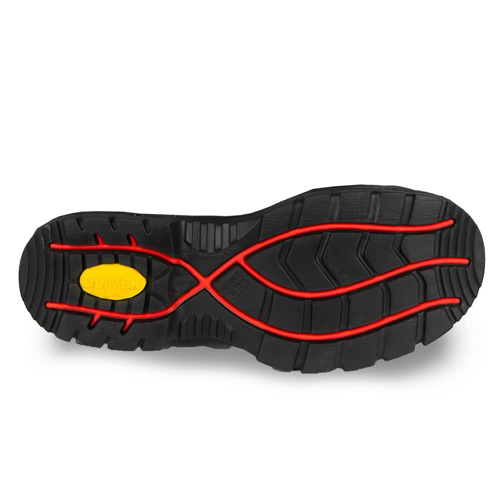 Oliver Men's 10" Pull-On Steel Toe Rigger Boot - Brown/Black