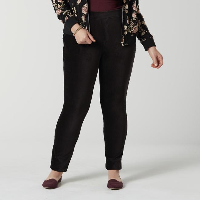 BASIC EDITIONS PLUS Women's Plus Corduroy Leggings