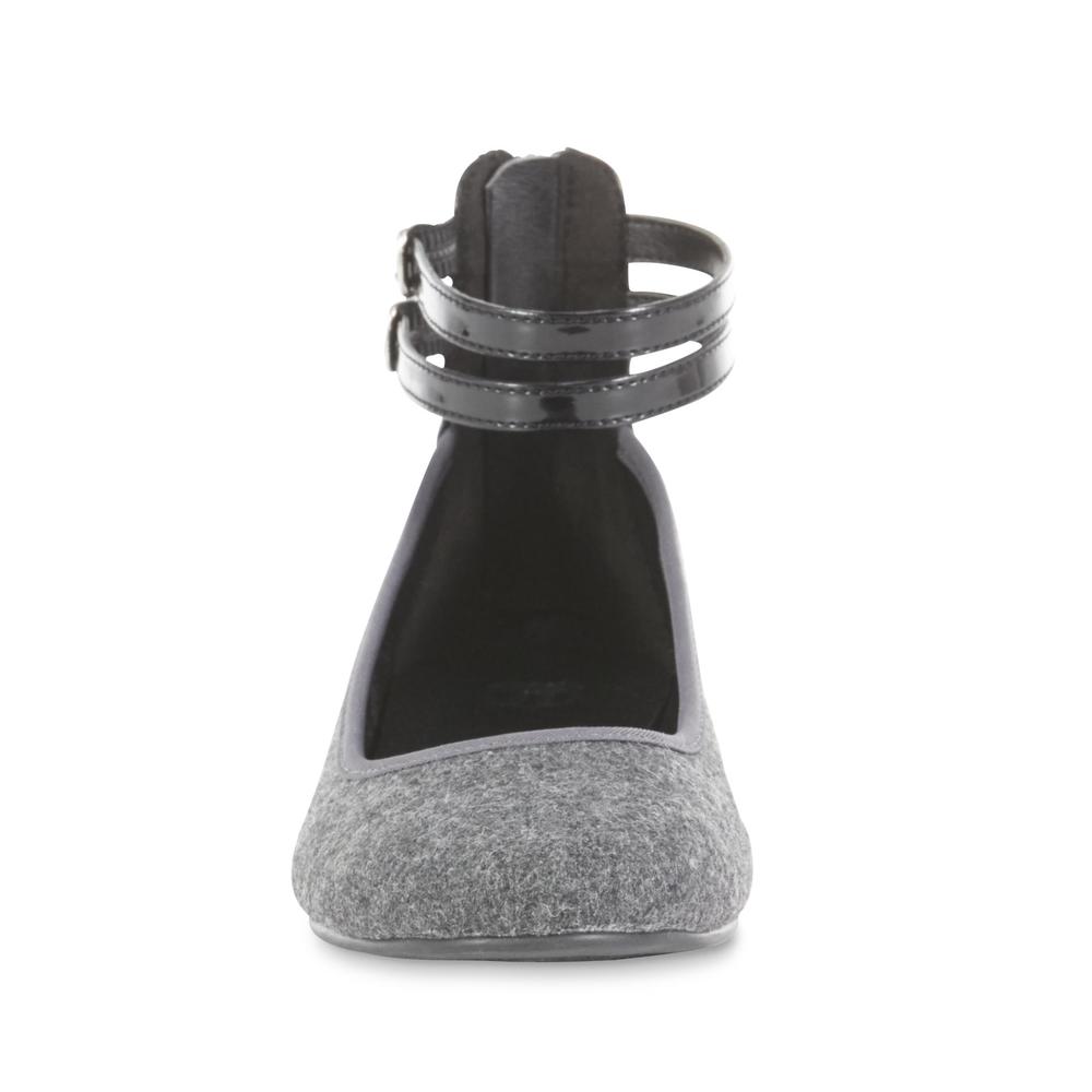 Route 66 Women's Mavis Gray/Black Ballet Flat