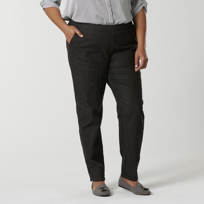 Laura Scott Women's Plus Denim Pants