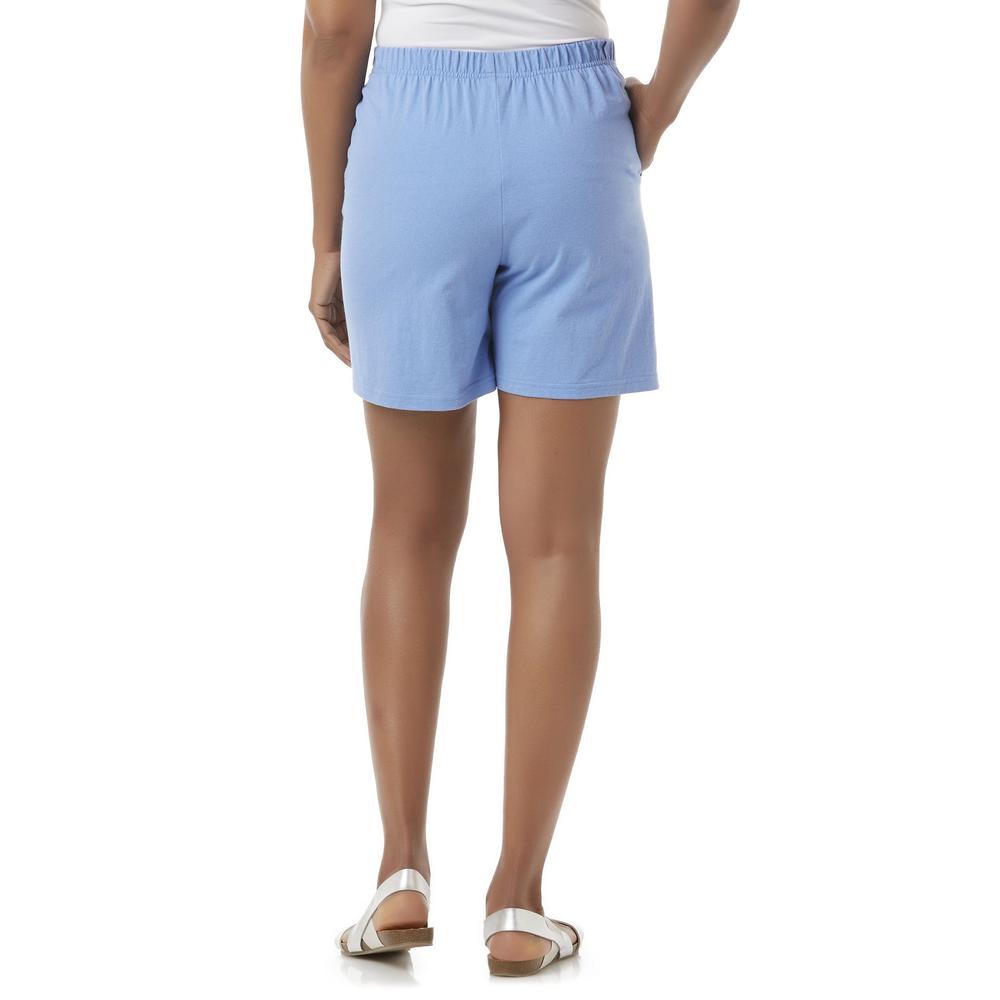 Basic Editions Womens Jersey Knit Shorts