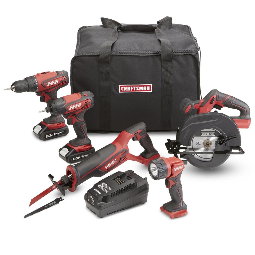 Craftsman 20V MAX 5-Piece Combo Kit