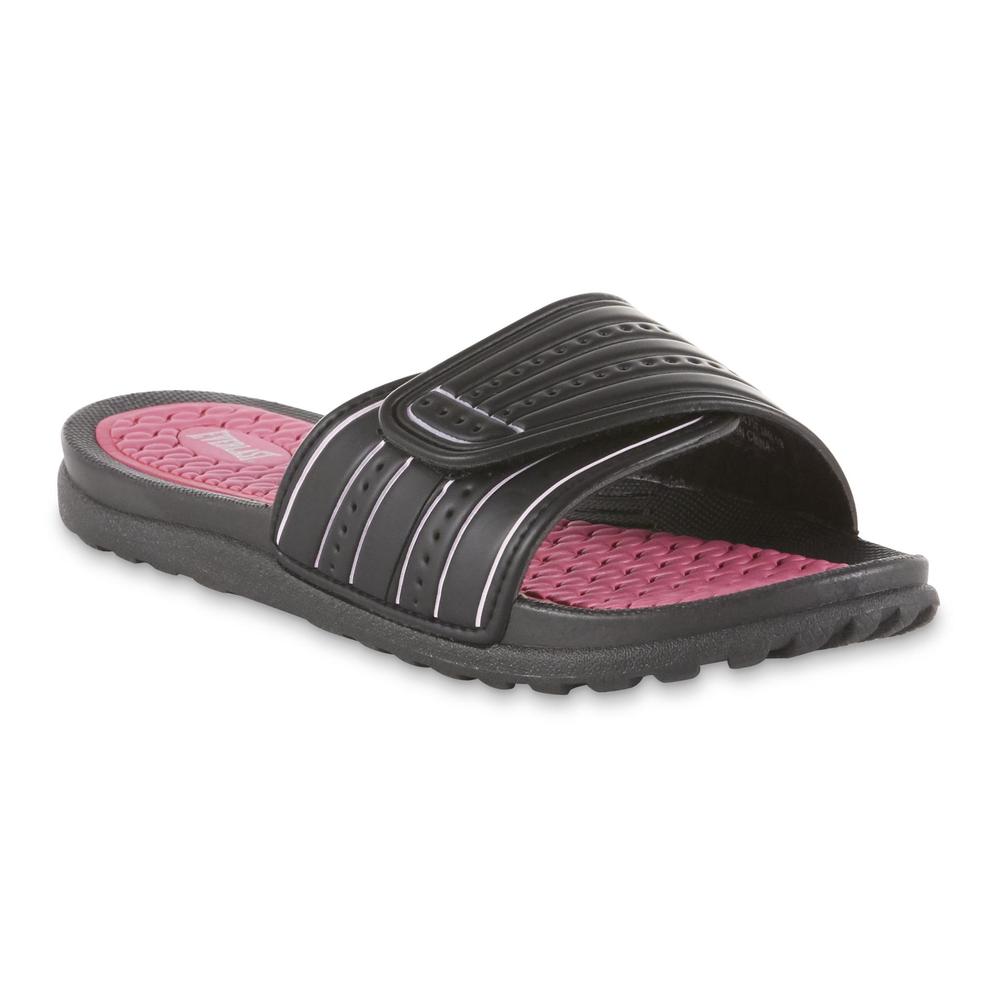 Everlast® Women's Valerie Athletic Slide Sandal - Black/Pink