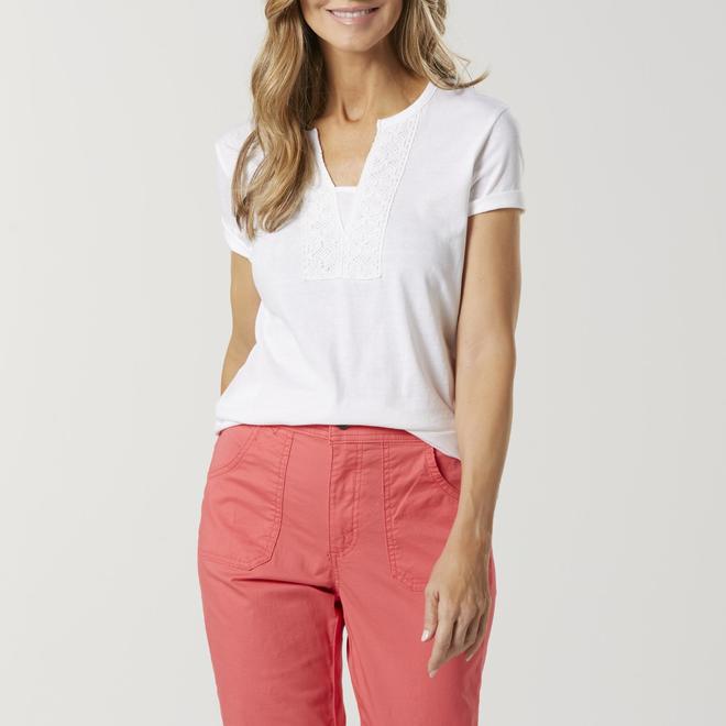 Laura Scott Women's Split Neck T-Shirt