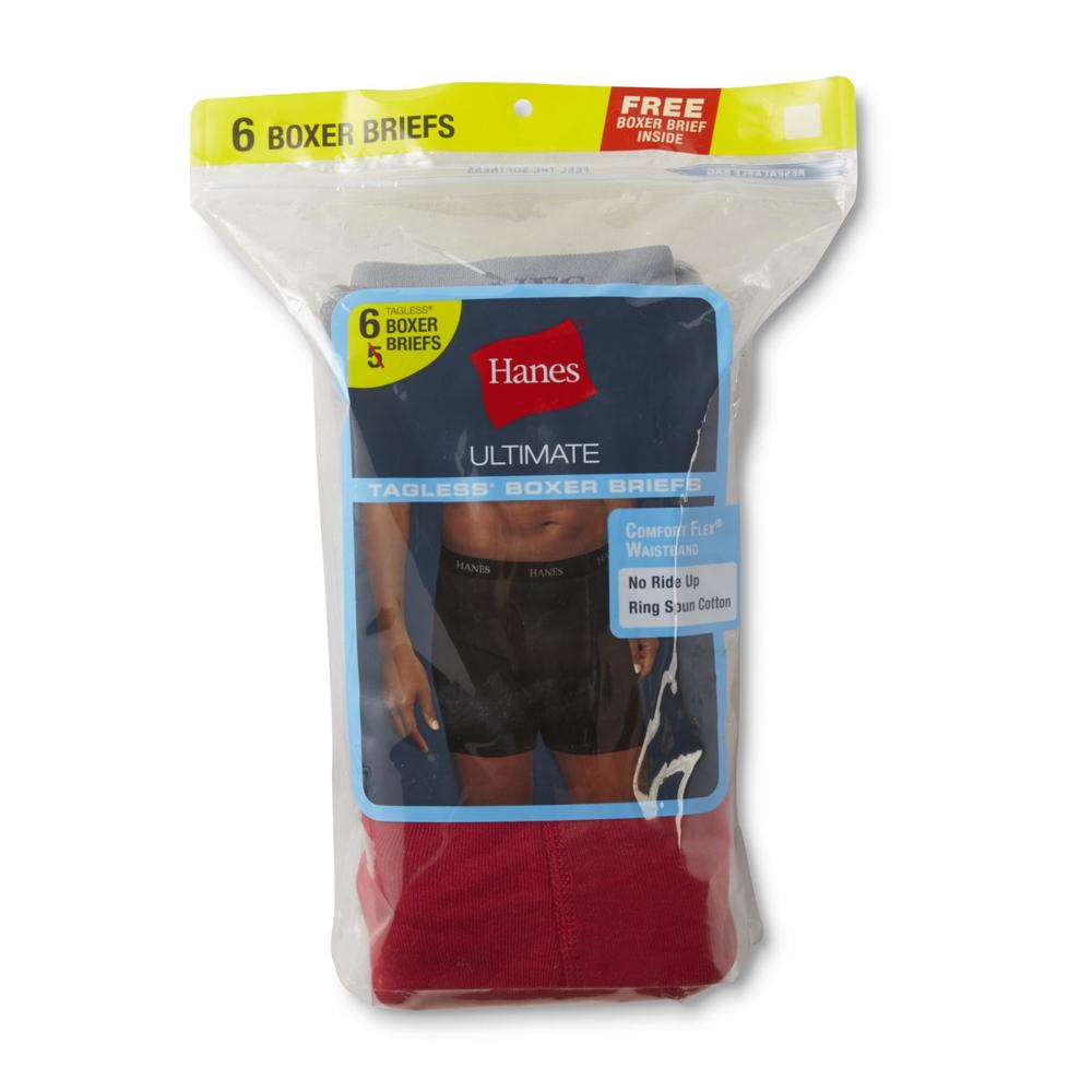 Hanes Men's 6-Pack Ultimate Tagless Boxer Briefs