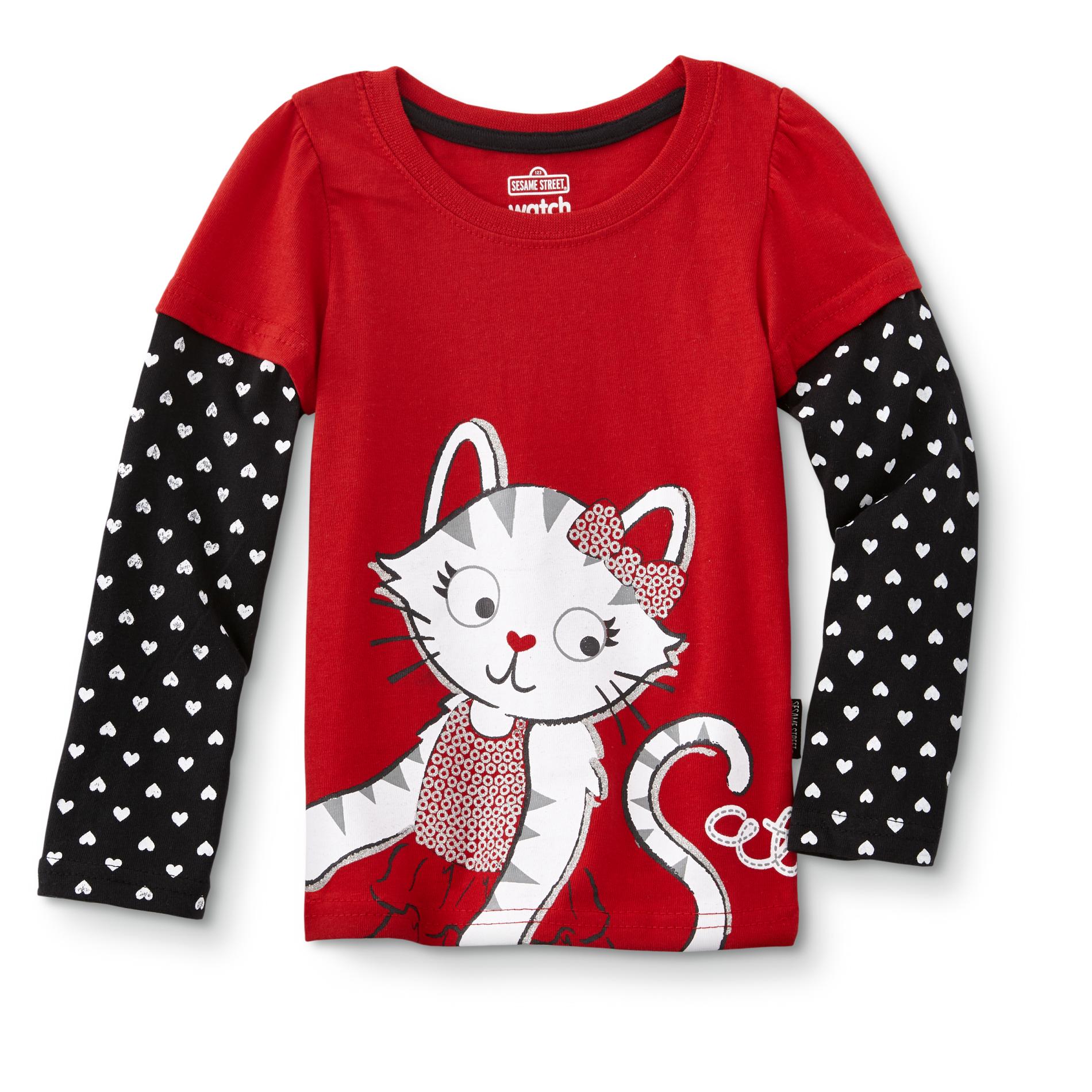 Children's Apparel Toddler Girls' Long-Sleeve Shirt - Cat