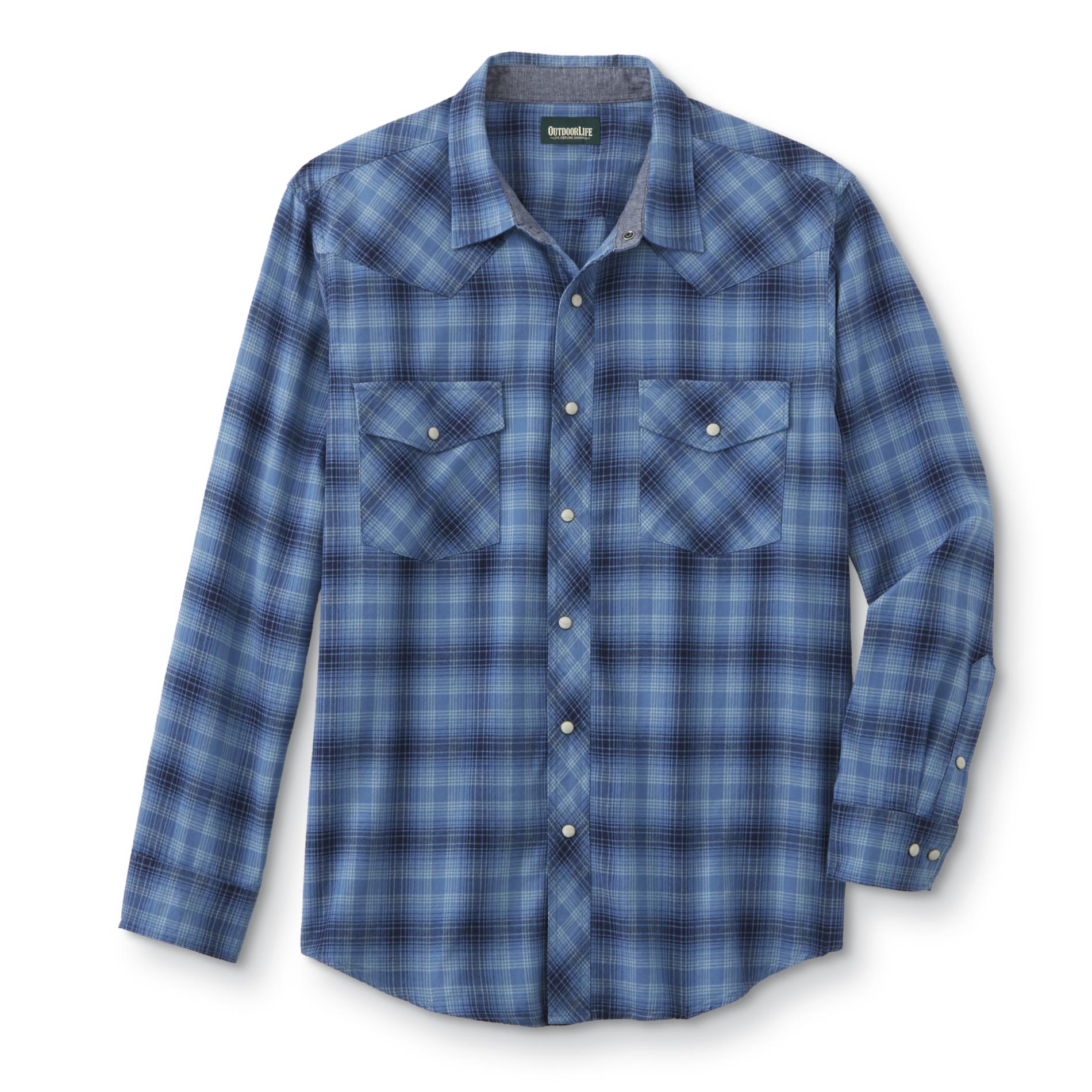Outdoor Life® Men's Western Flannel Shirt - Plaid