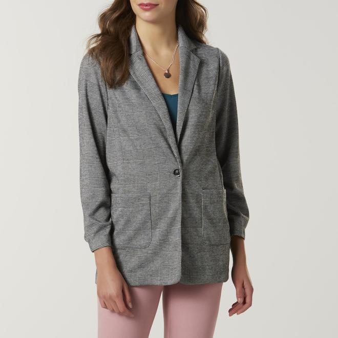 Simply Styled Women's Knit Blazer - Herringbone Simply Styled Women's Knit Blazer - Herringbone