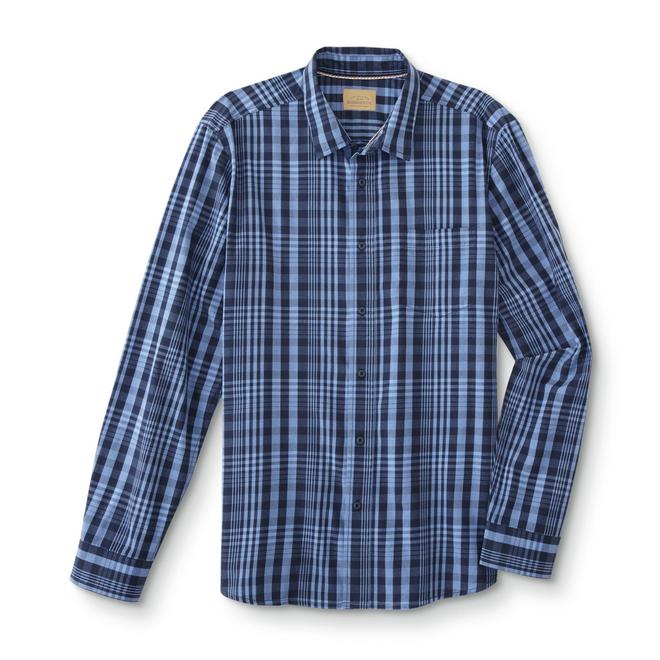 Roebuck & Co. Young Men's Button-Front Shirt - Plaid