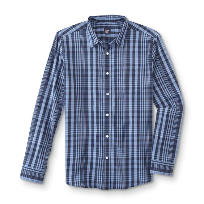 Route 66 Men's Button-Front Shirt - Plaid