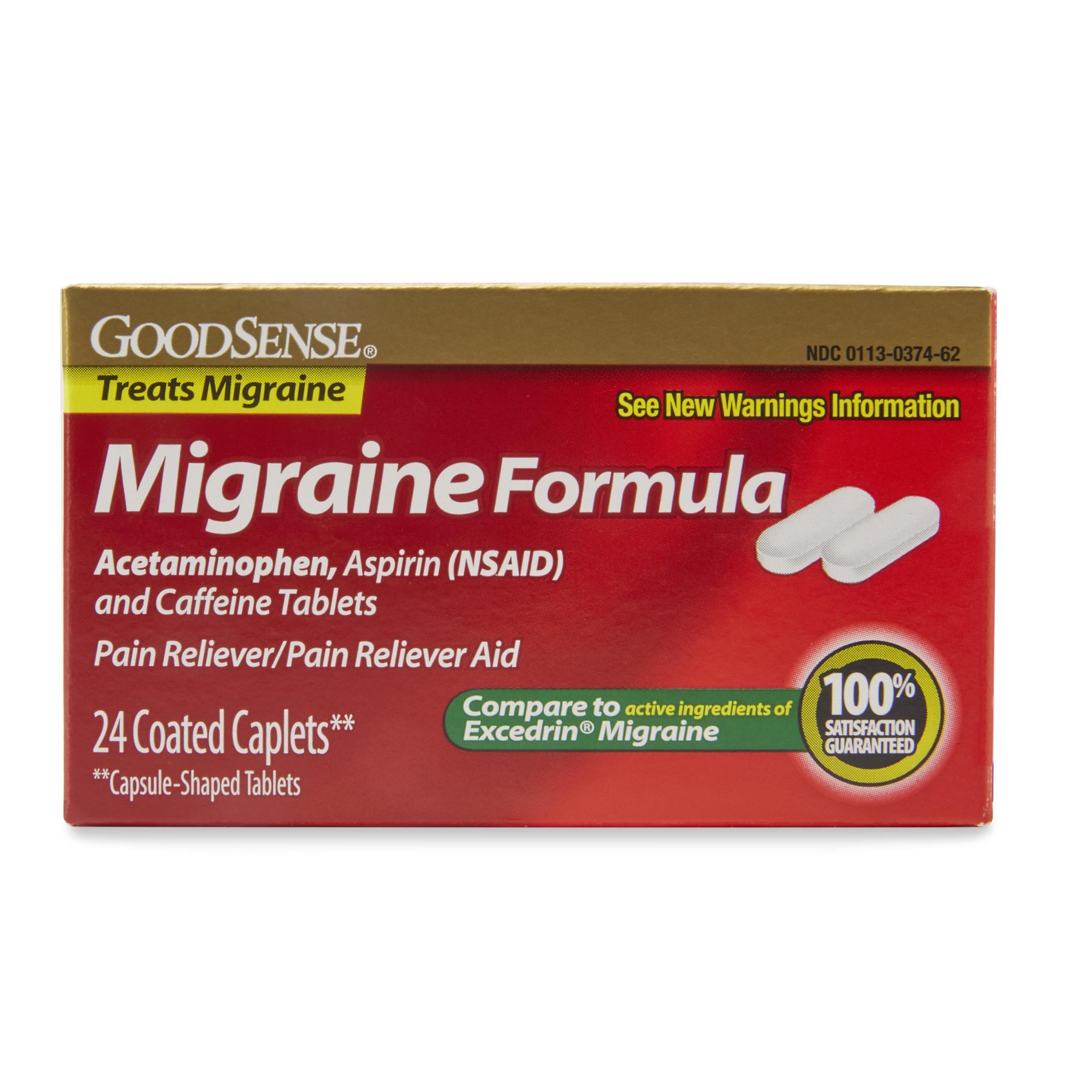 370030145812 UPC - Good Sense Migraine Formula Pain Reliever/Pain ...