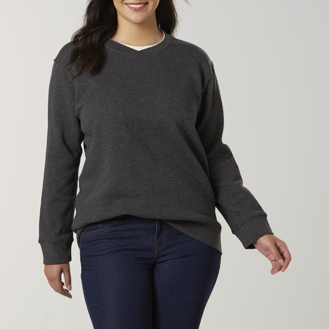 Laura Scott Women's Plus Layered-Look Sweatshirt