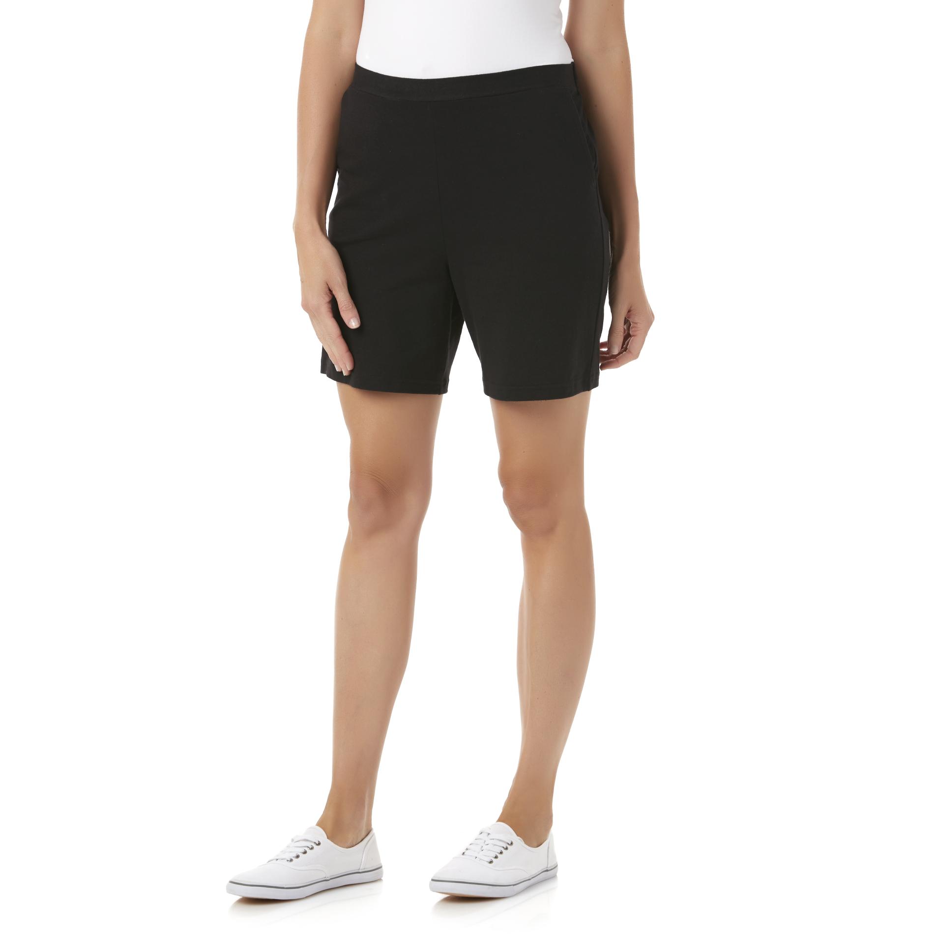 Basic Editions Womens Knit Shorts