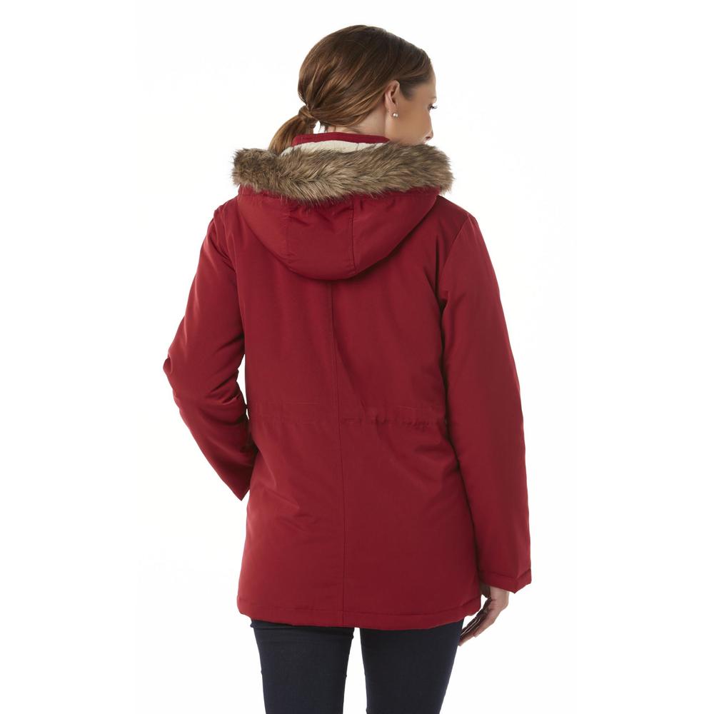 Basic Editions Women's Hooded Coat