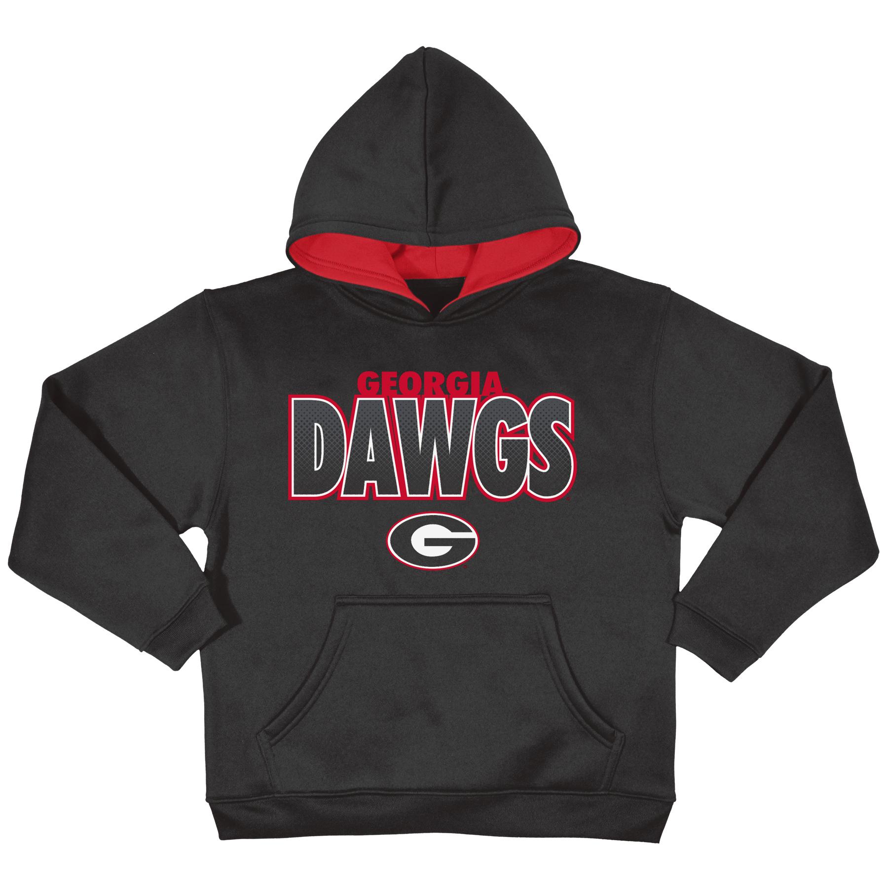 NCAA Boys' Hooded Sweatshirt - University of Georgia Bulldogs