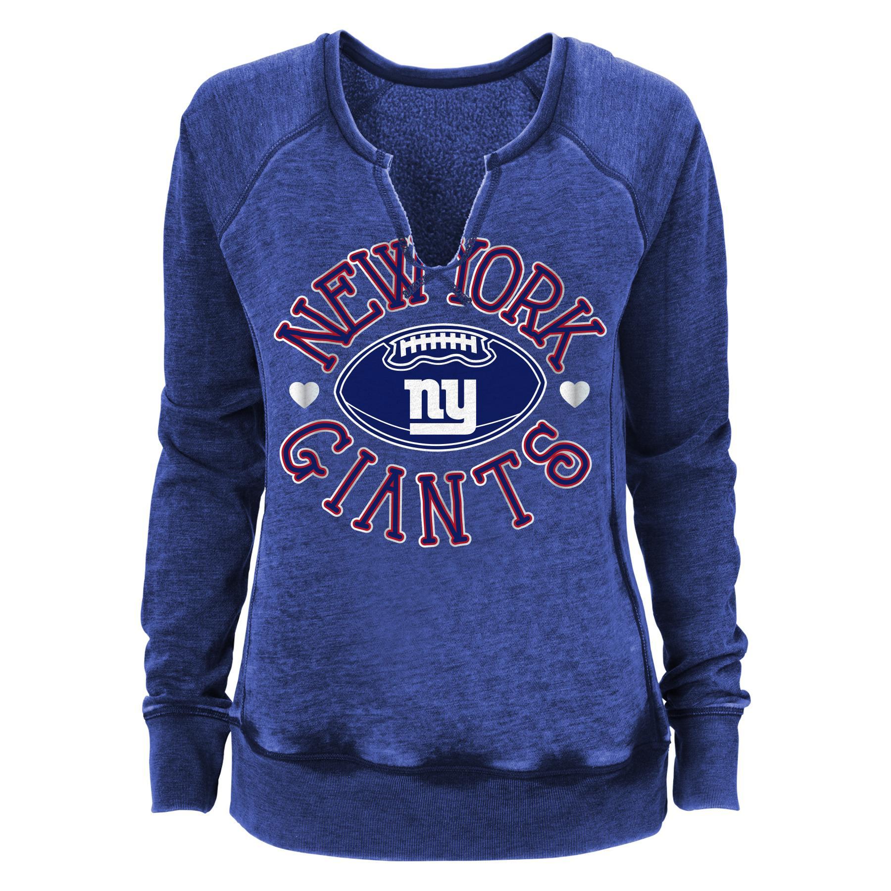 NFL Juniors' Fleece Top - New York Giants
