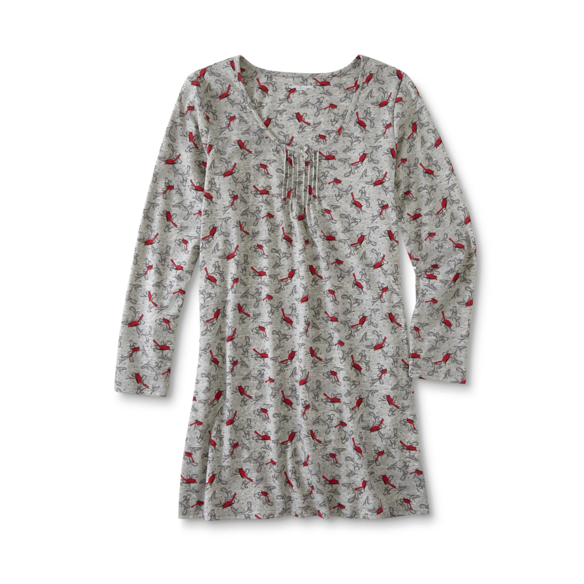 Laura Scott Women's Pleated Nightgown - Cardinals