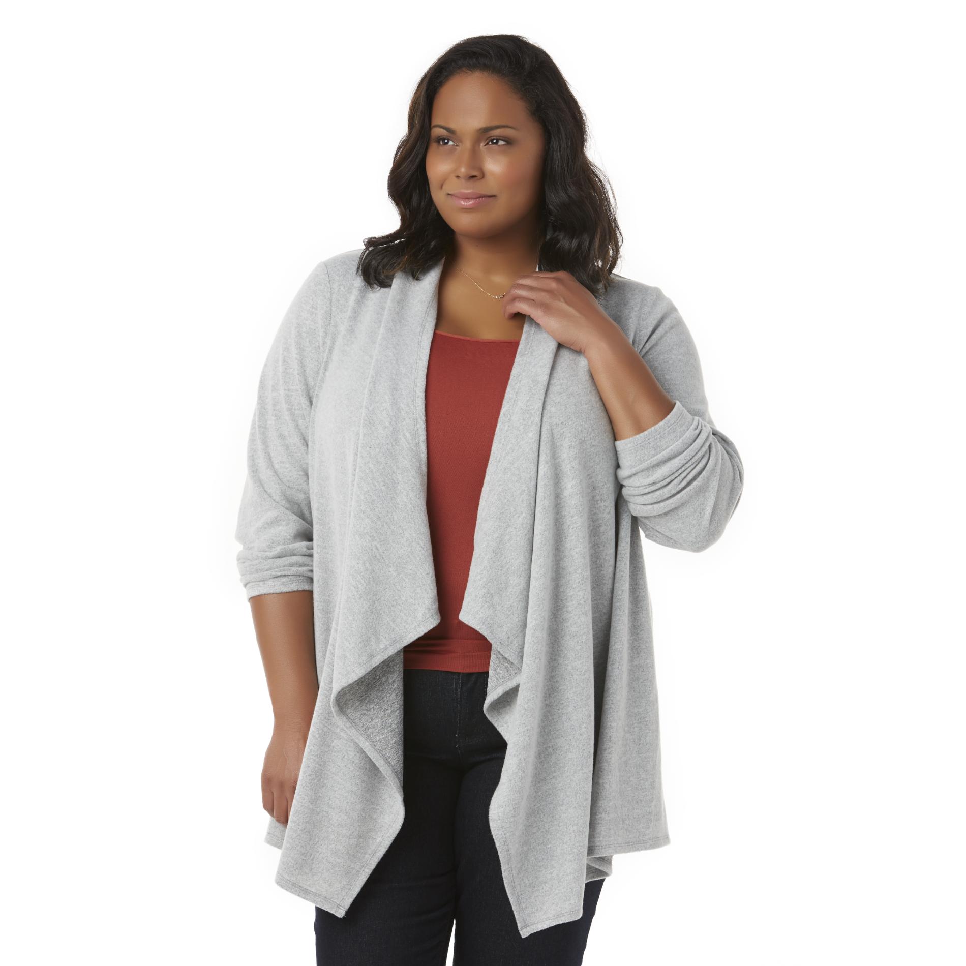Simply Emma Women's Plus Cardigan
