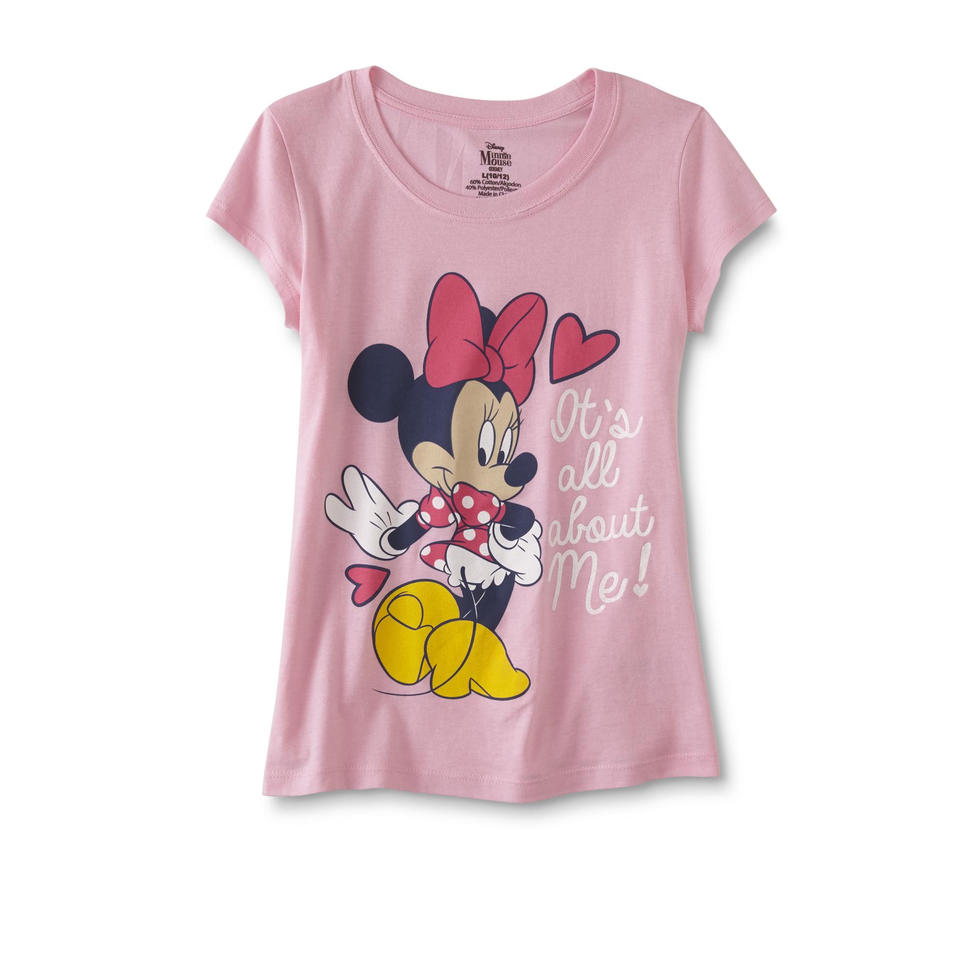 Disney Minnie Mouse Girls' Graphic T-Shirt - It's All About Me | Shop ...